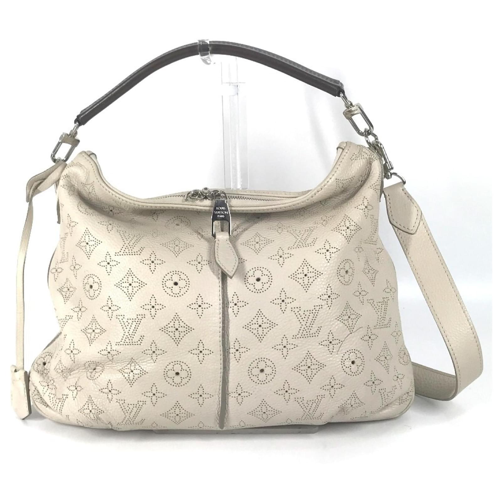 Louis Vuitton Monogram Mahina Selene PM Bag Beige Leather ref.2249647 ...
