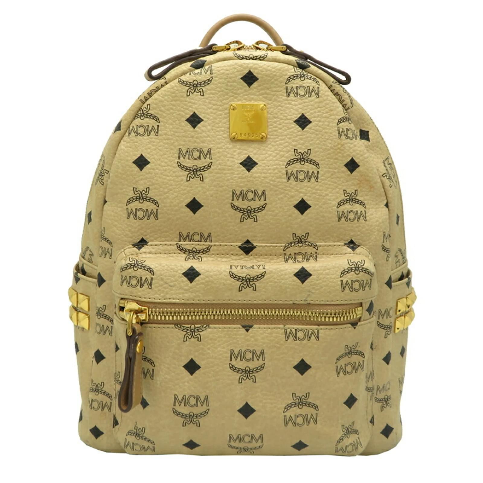 MCM Beige Leather Backpack ref.2251945 - Joli Closet