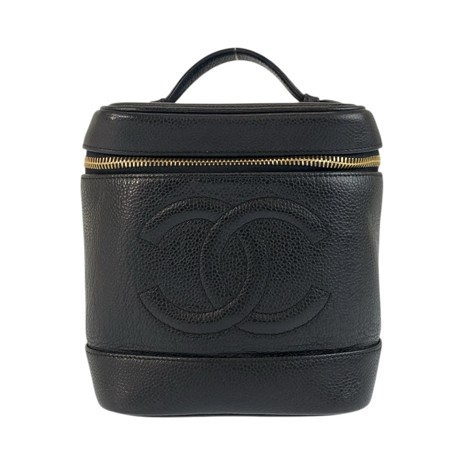 Chanel Coco Mark Black Gold Hardware Vanity Bag ref.2253285 - Joli Closet