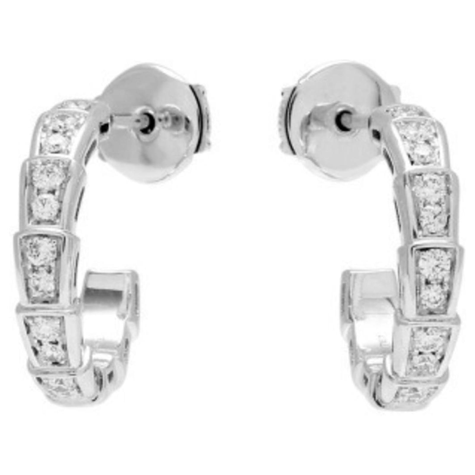 Bulgari Bvlgari Serpenti (Viper) Stud Earrings White gold ref.2254803 ...