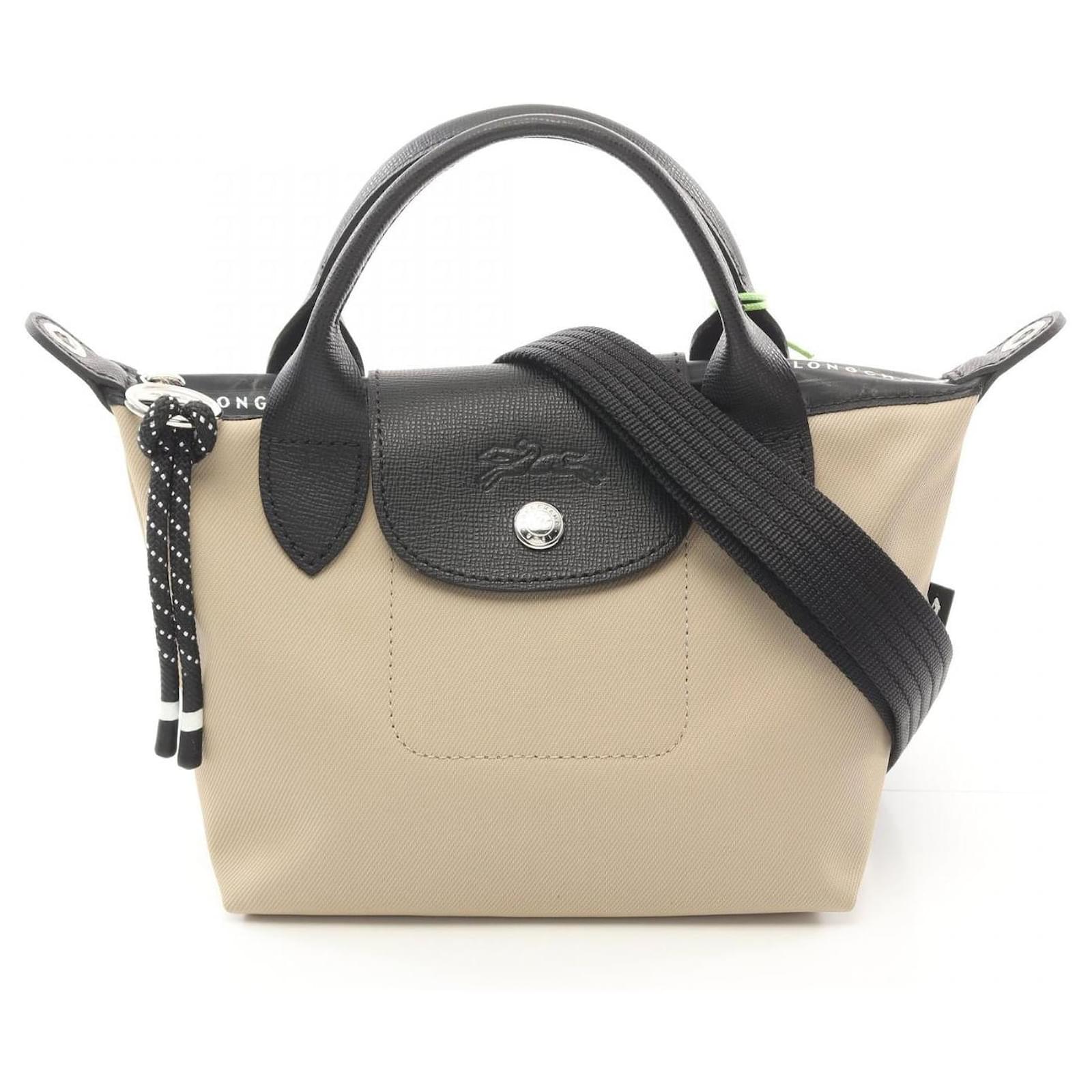 Longchamp Canvas Leather Le Pliage Energy Handbag L1500HSR299 Brown ...