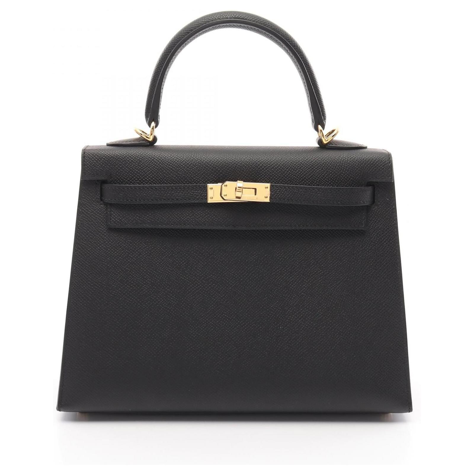 Hermès Hermes Epsom Kelly 25 Handbag 038416CC Stamp W (2024) Black ...