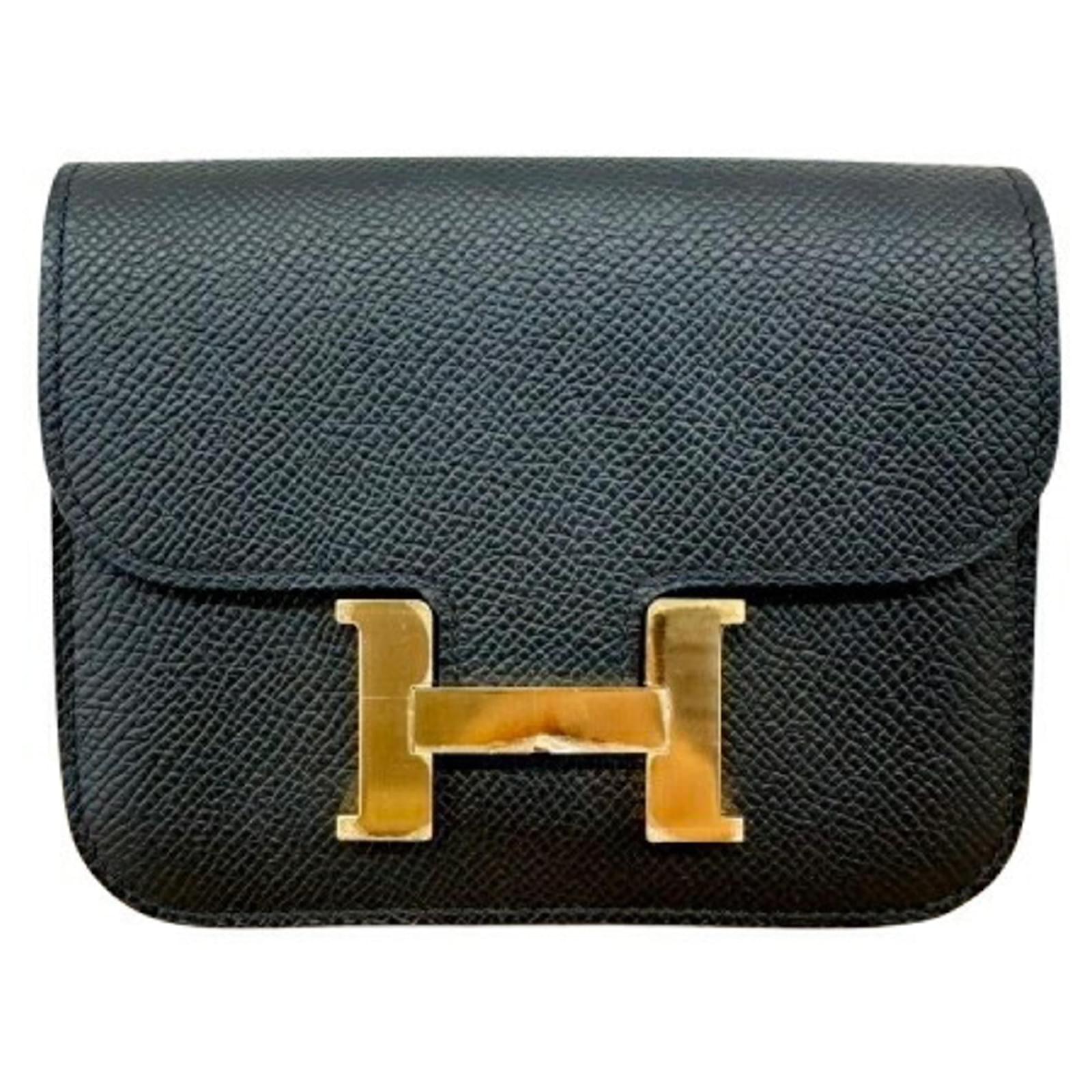 Hermès Hermes Constance B Stamp Black Pouch Leather ref.2267065 - Joli ...
