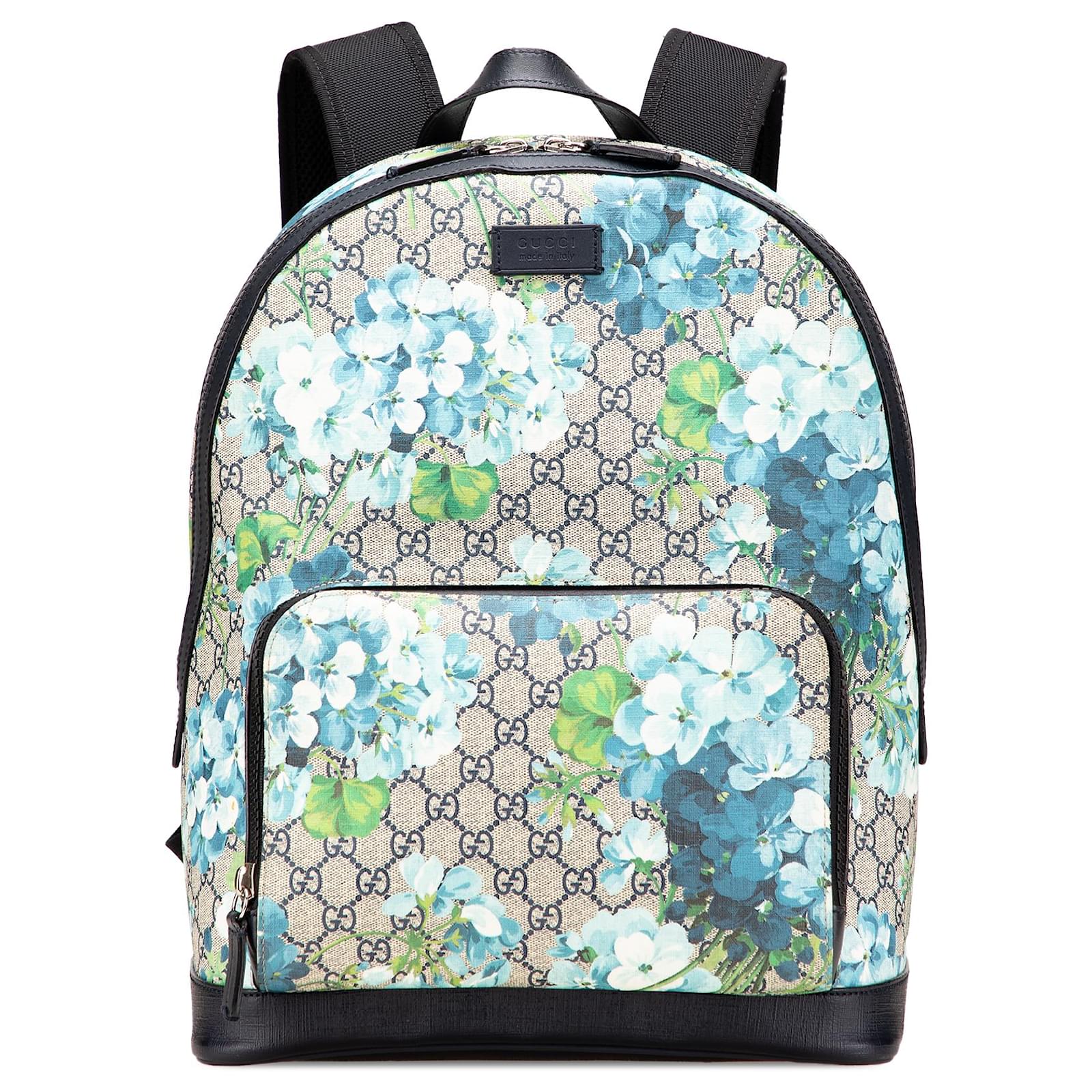 Gucci Brown GG Supreme Blooms Day Backpack Beige Cloth Cloth ref ...