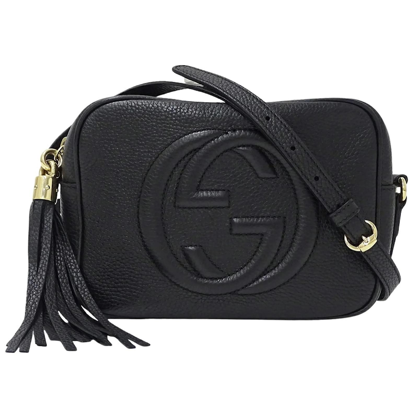 Gucci Soho Leather Shoulder Bag Black ref.2273220 - Joli Closet