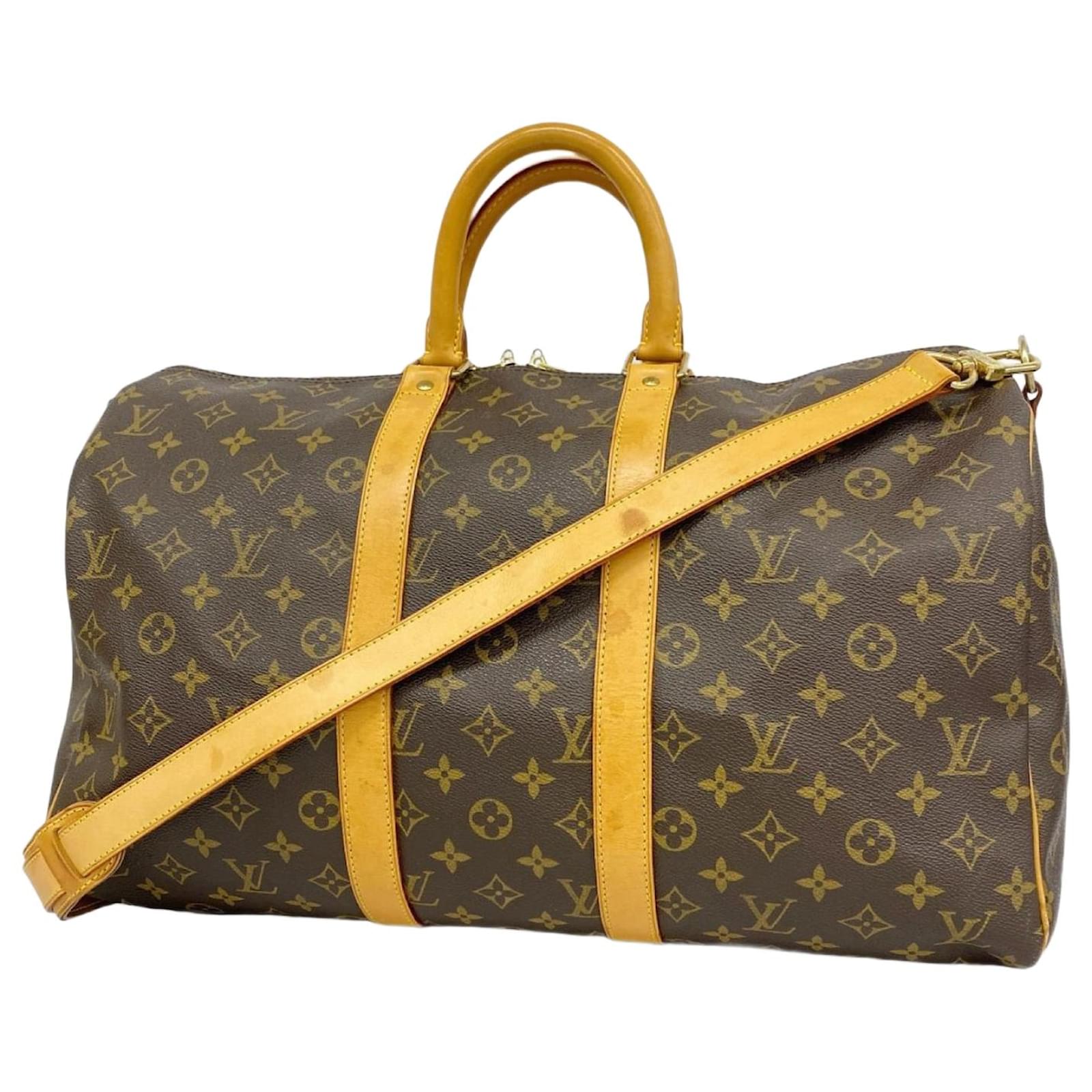 Louis Vuitton Keepall Bandouliere 45 Brown Cloth ref.2274533 - Joli Closet