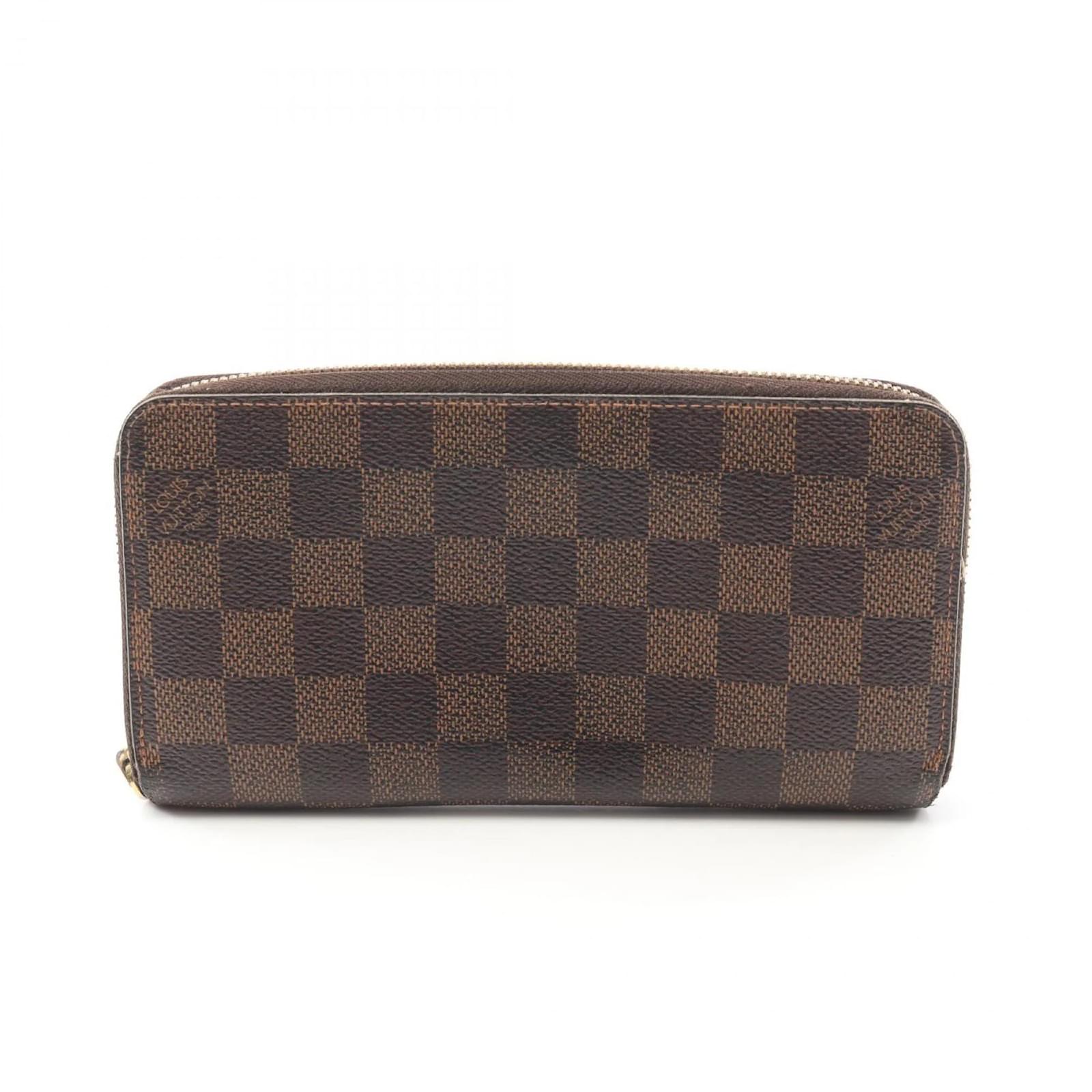 Zippy Louis Vuitton Brown Coated Canvas Long Wallet Cloth ref.2278866 ...