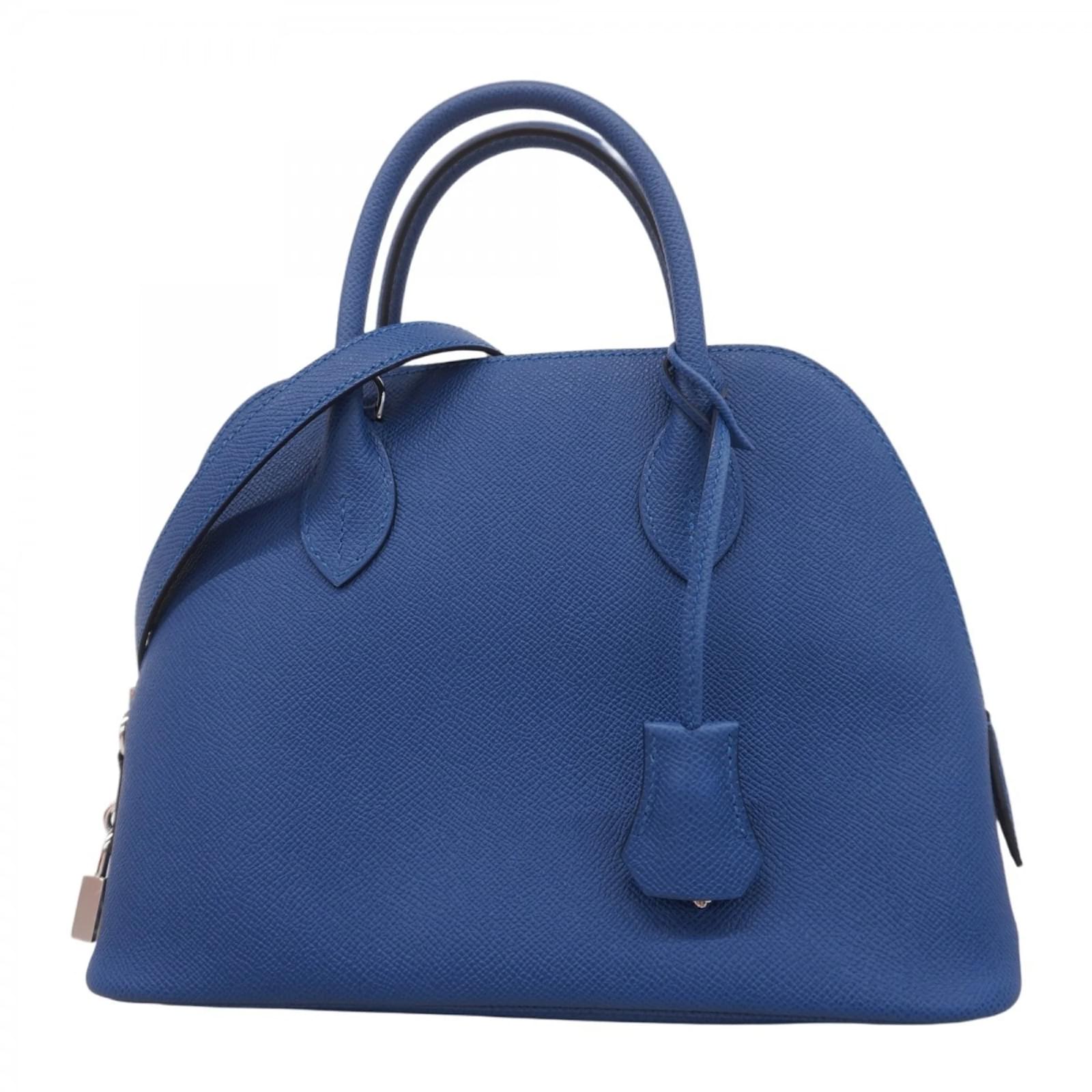 Hermès Hermes Bolide 1923 Handbag Blue Leather ref.2279894 - Joli Closet