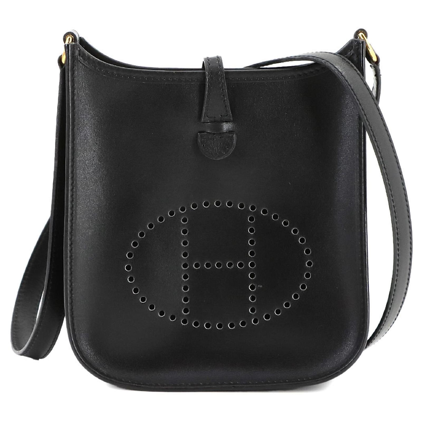 Hermès Hermes Evelyne TPM Shoulder Bag Black Pony-style calfskin ref ...