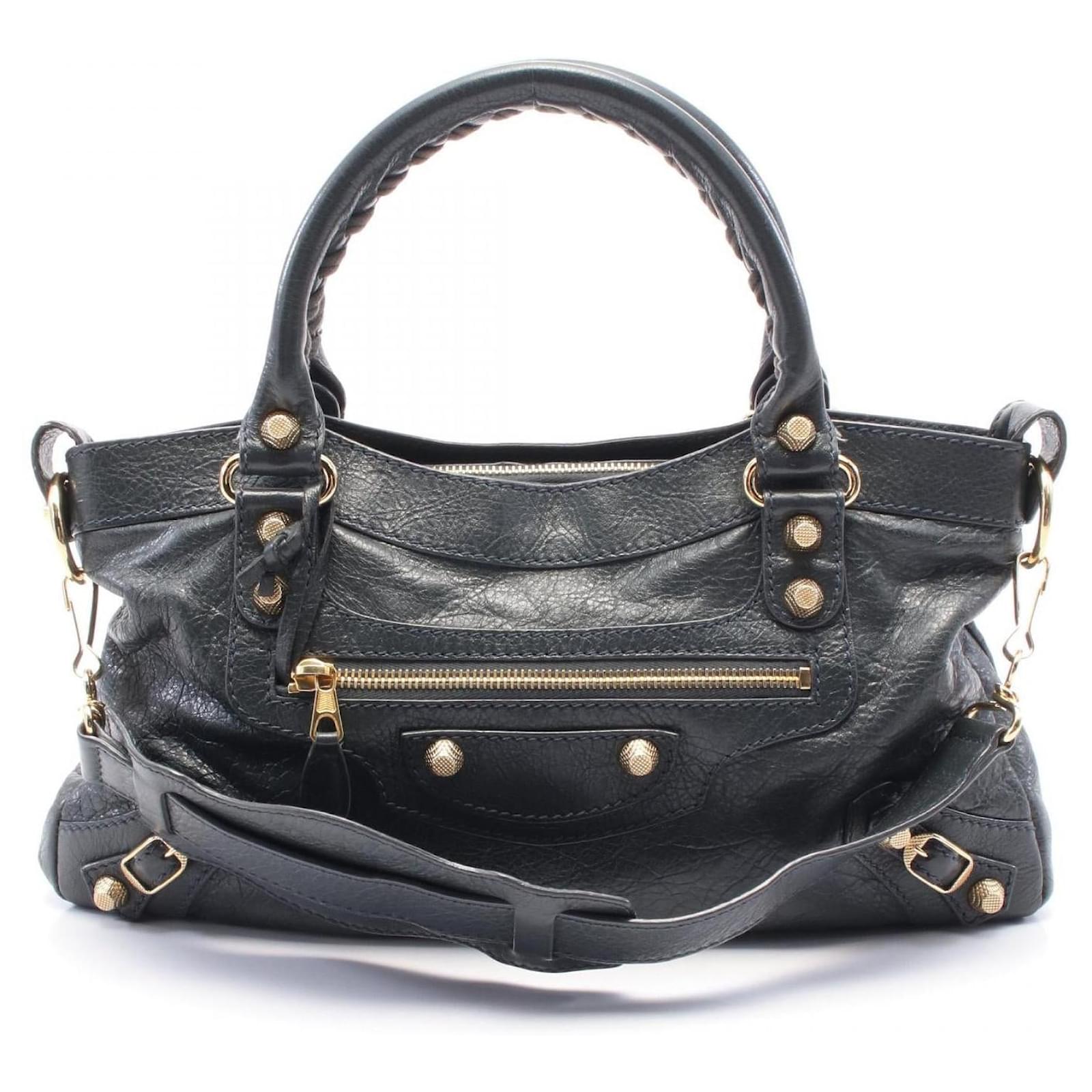 Balenciaga Giant First Leather Handbag Grey ref.2282833 - Joli Closet