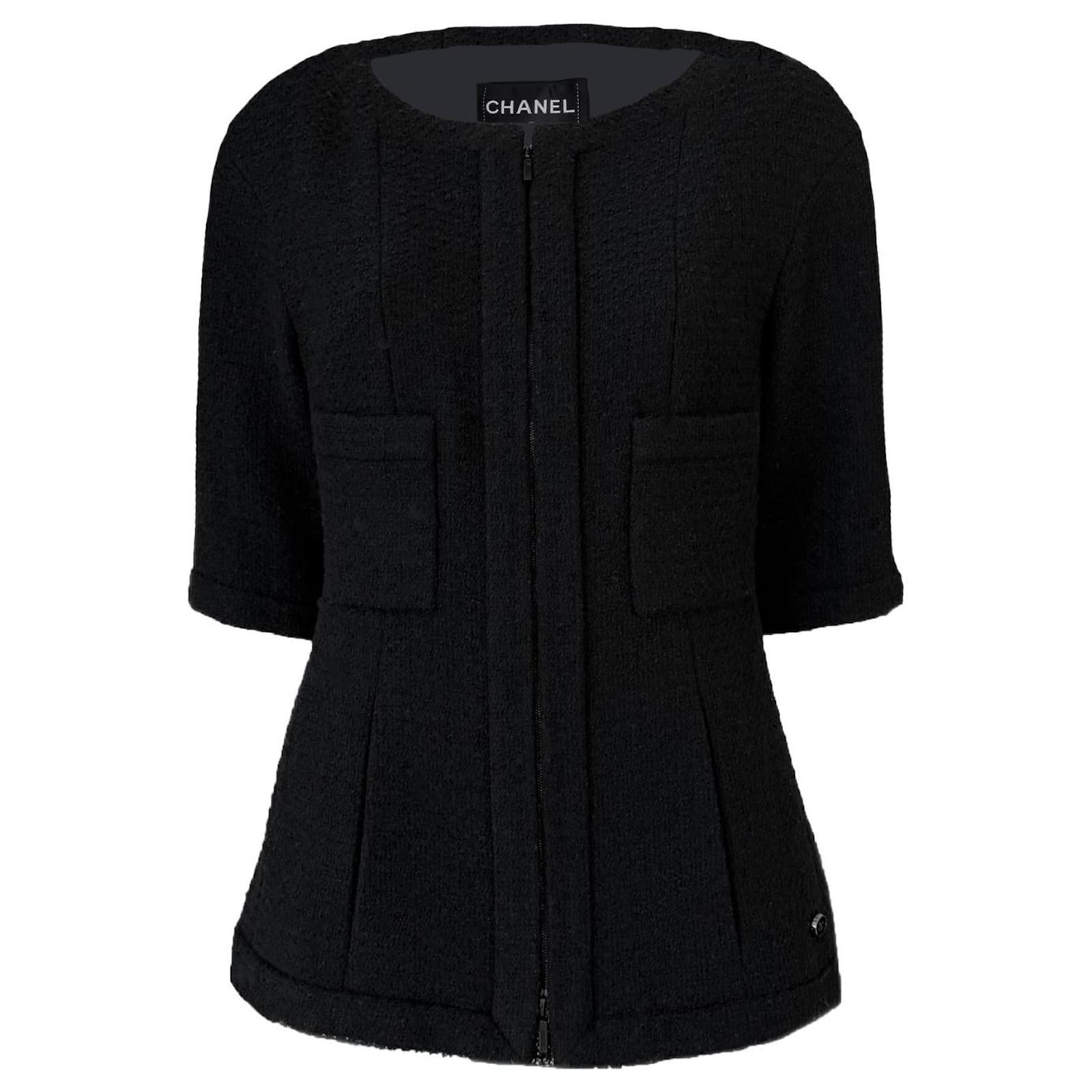 Chanel Supermarket Collection Black Tweed Jacket 38 FR ref.2285507 ...