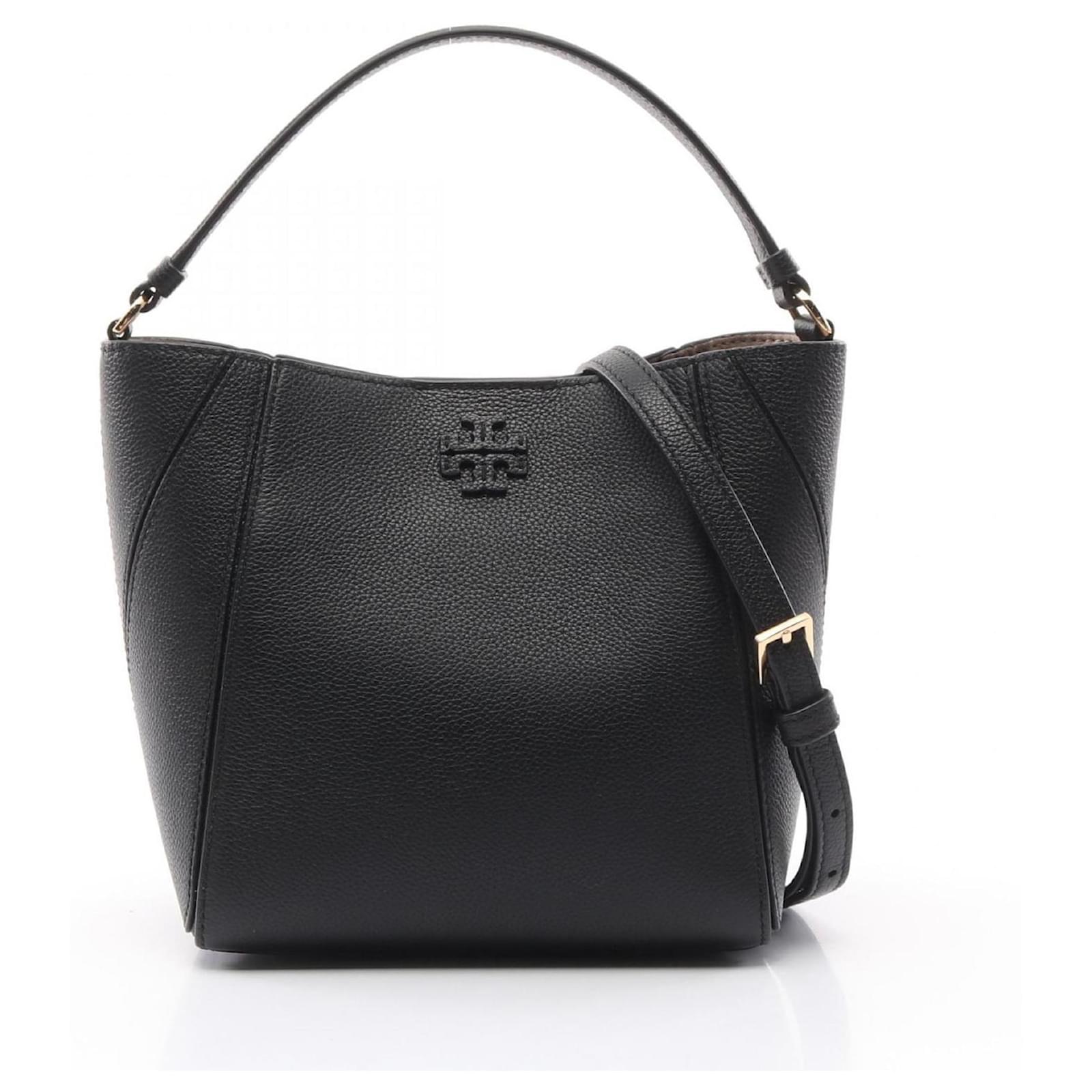 Tory Burch McGraw Handbag Black Leather ref.2293359 - Joli Closet