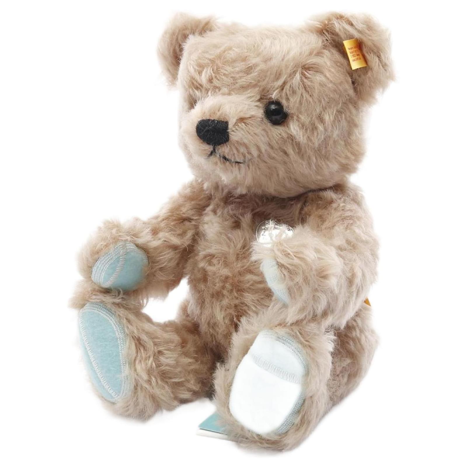 Tiffany & Co. x Steiff Classic Teddy Bear Brown Blue Cotton Mohair ref ...