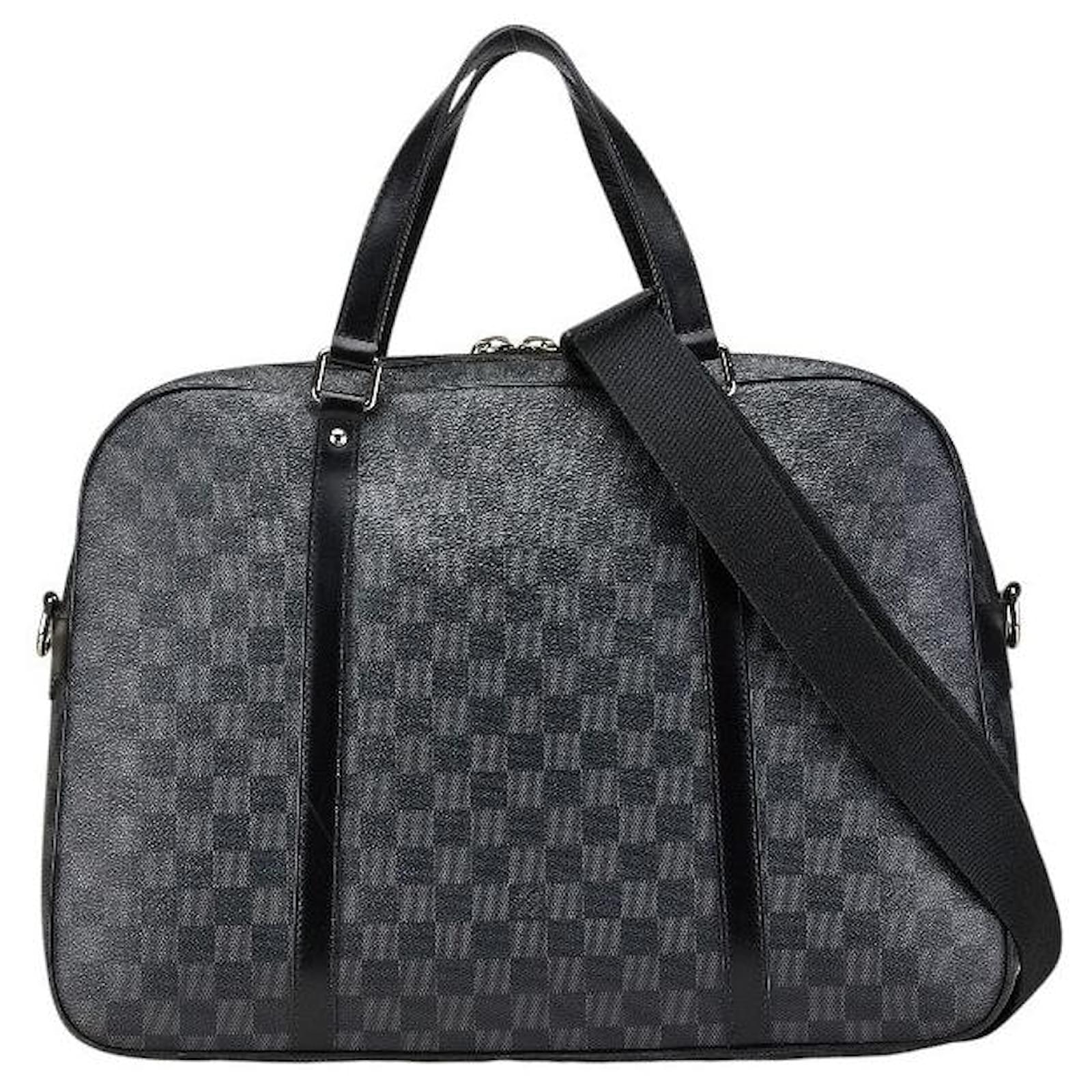 Louis Vuitton Yorne Damier Graphite 2way business bag Black Cloth ref ...