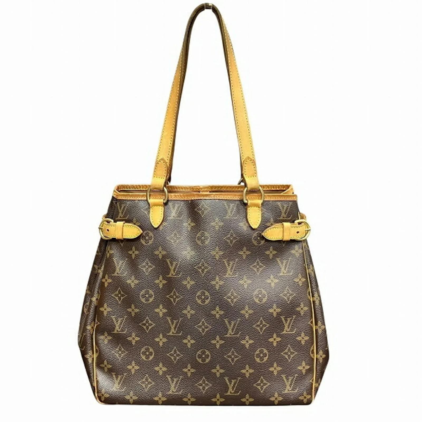 Louis Vuitton Monogram Batignolles Vertical Tote Bag Brown Patent ...