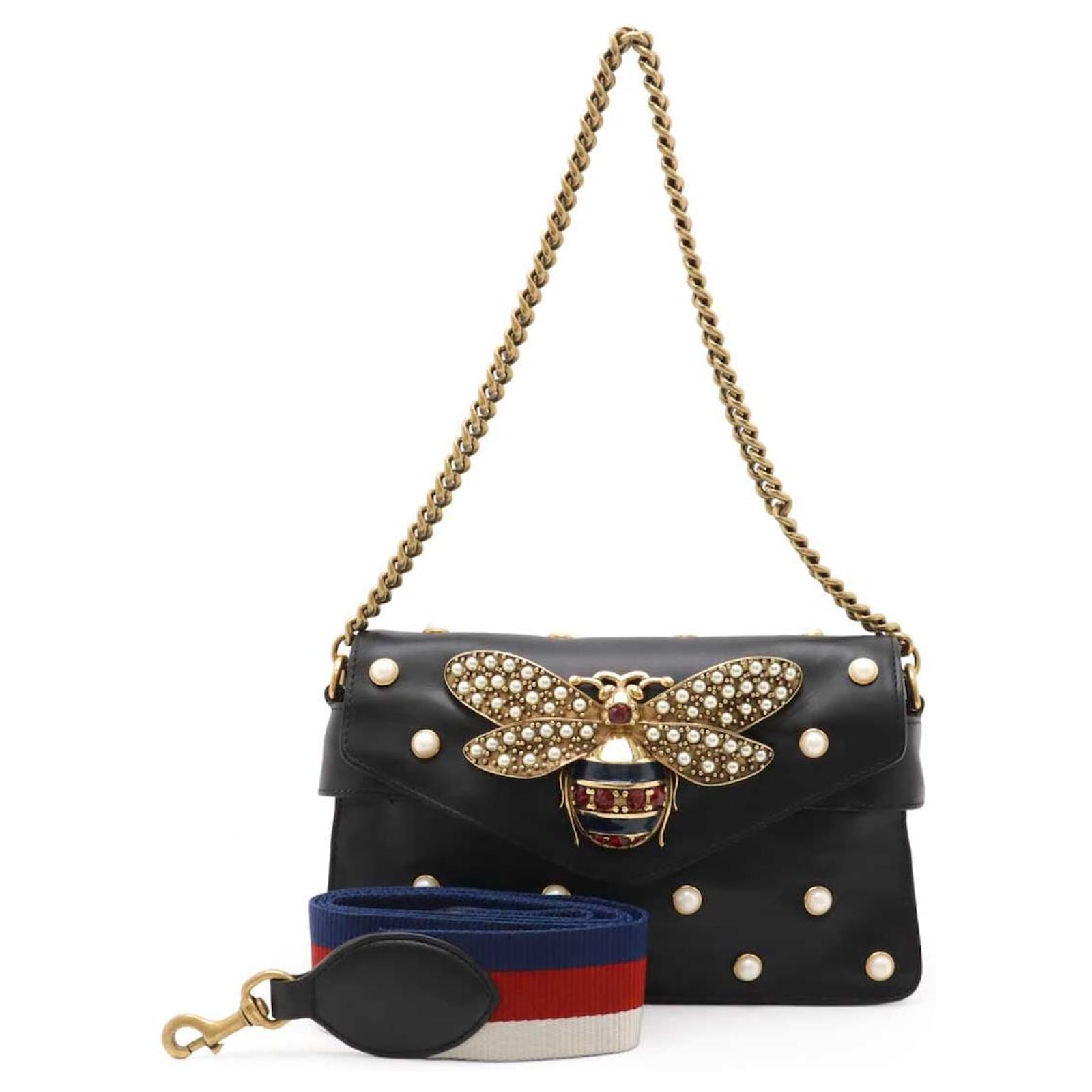 Gucci Broadway Leather 2way Shoulder Bag Black ref.2300408 - Joli Closet