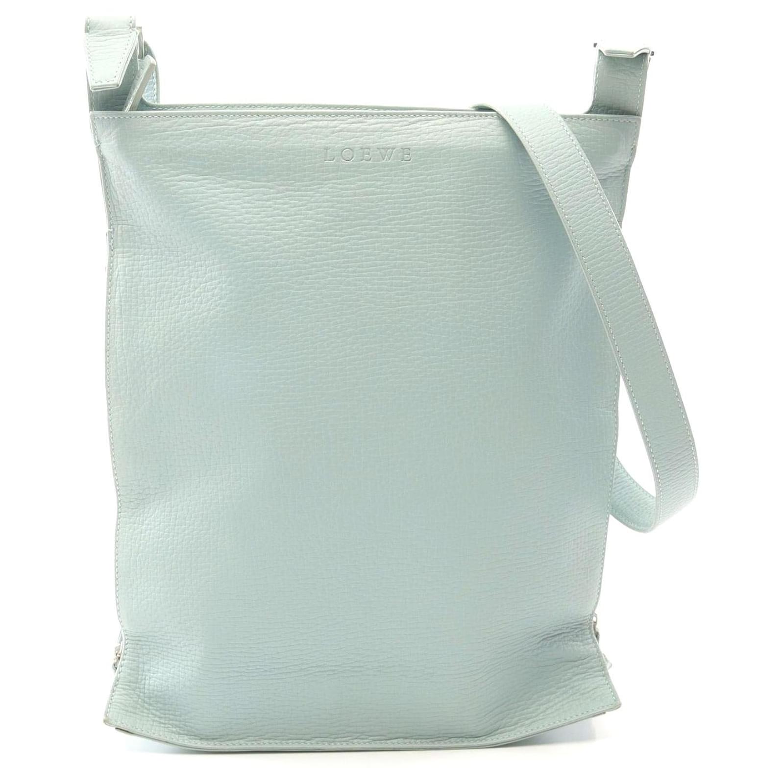 Loewe Leather Shoulder Bag Blue Pony-style calfskin ref.2301587 - Joli ...