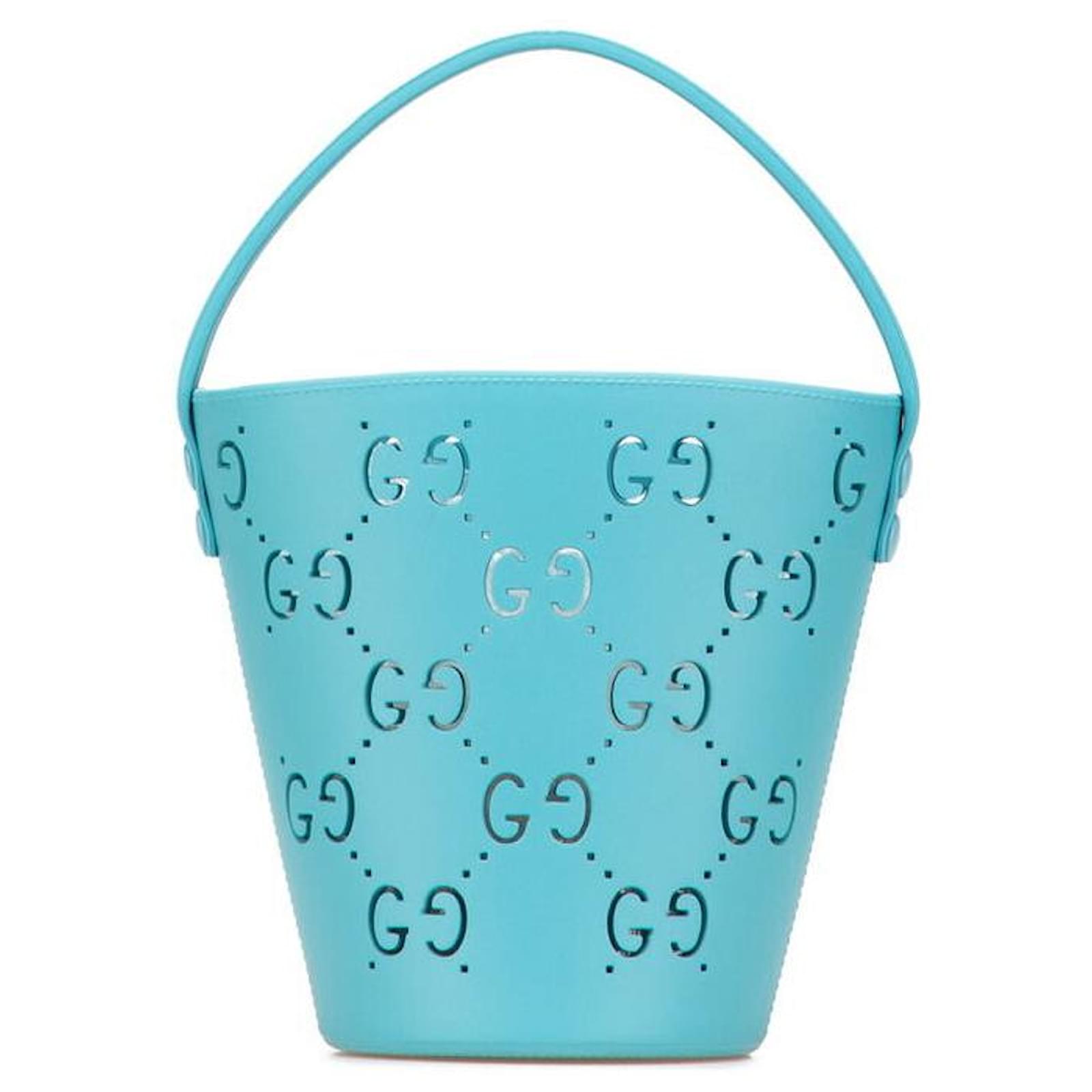 Gucci GG Cut Out Children’s Rubber Handbag Blue Plastic ref.2301898 ...