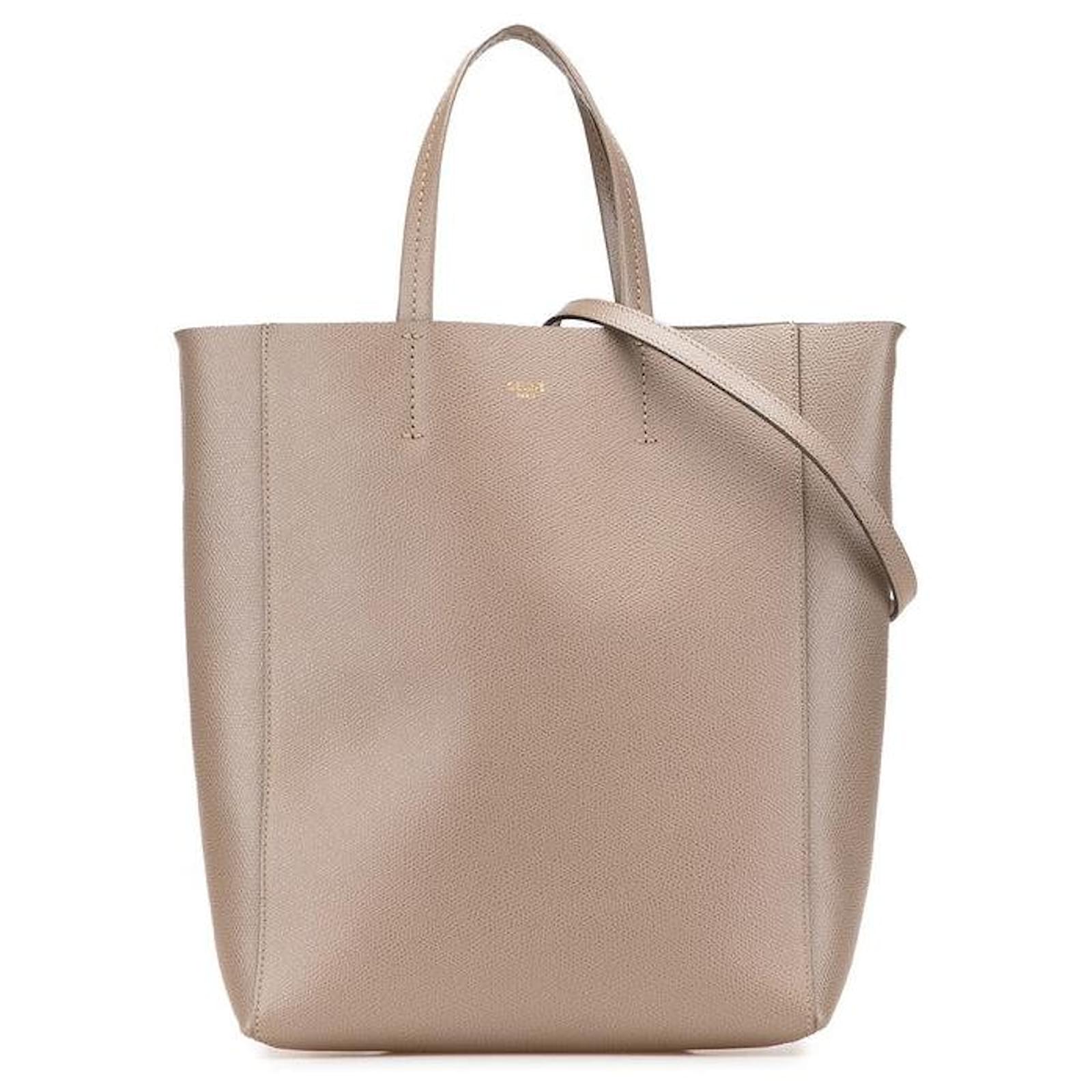 Céline Celine Vertical Cabas Small Leather 2way Bag Grey ref.2301914 ...