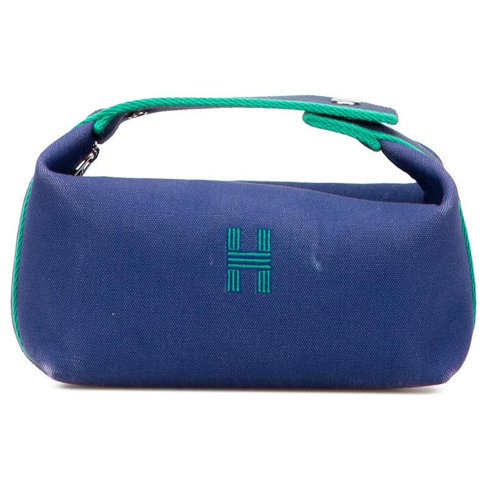 Hermès Hermes Bride a Brac Cotton Handbag Blue ref.2301956 - Joli Closet