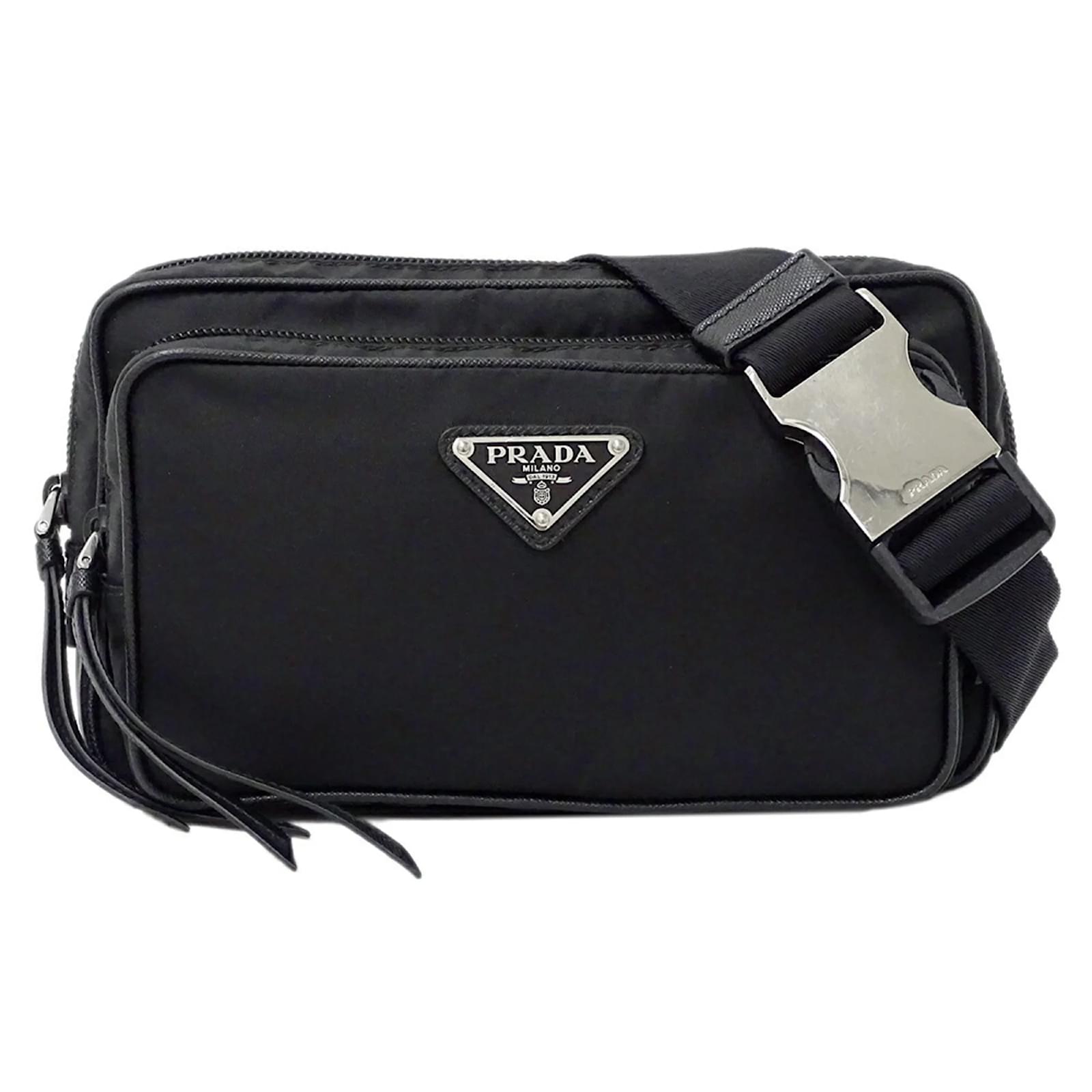 Prada Black Nylon Fanny Pack/Sling Bag ref.2303425 - Joli Closet