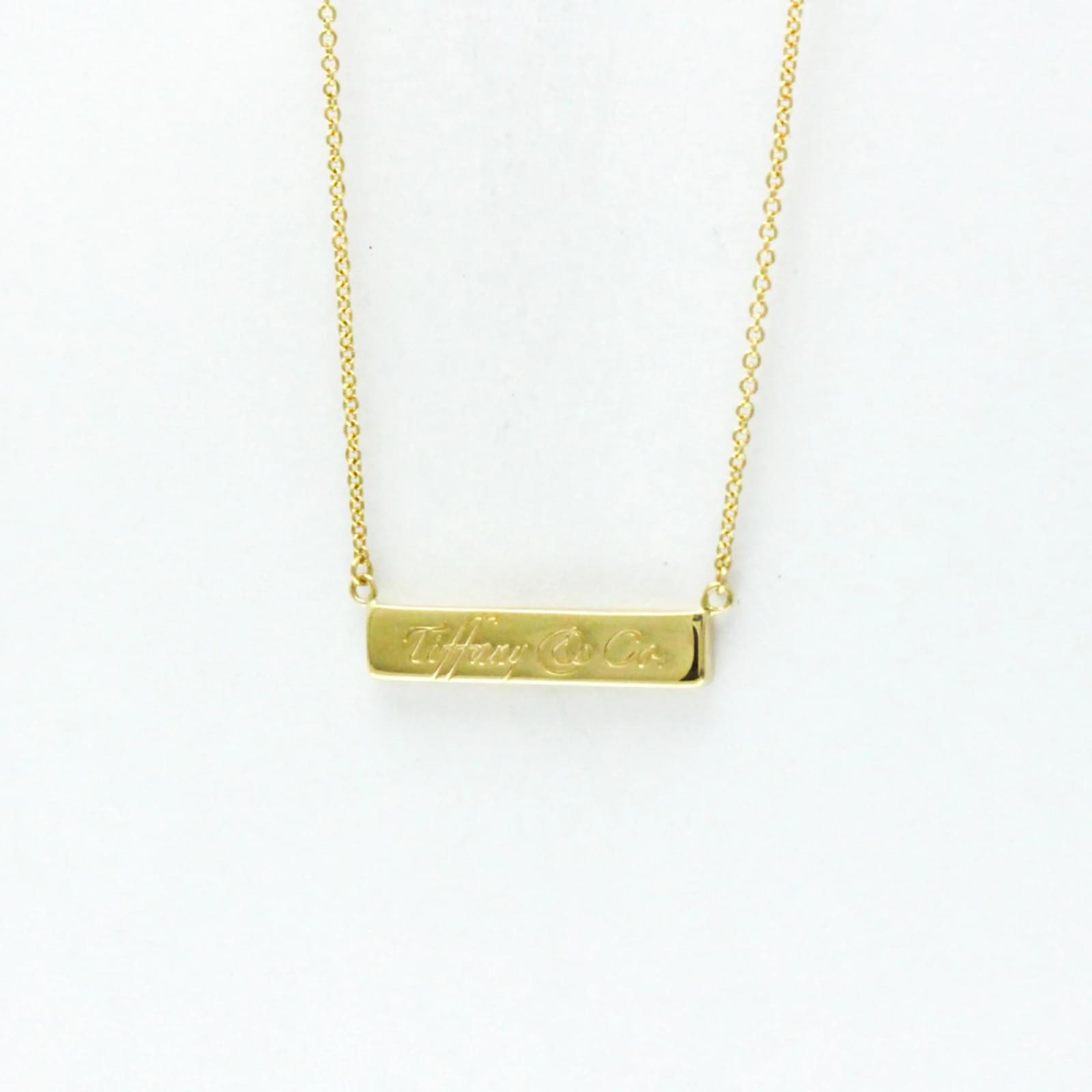 Tiffany & Co Tiffany Notes Bar Necklace in 18K Yellow Gold Golden ref ...