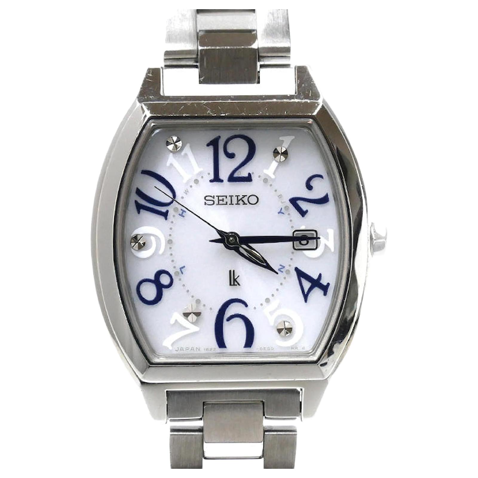 Seiko Lukia Solar Watch SSVW213 Silvery Steel Metal ref.2315824 - Joli ...