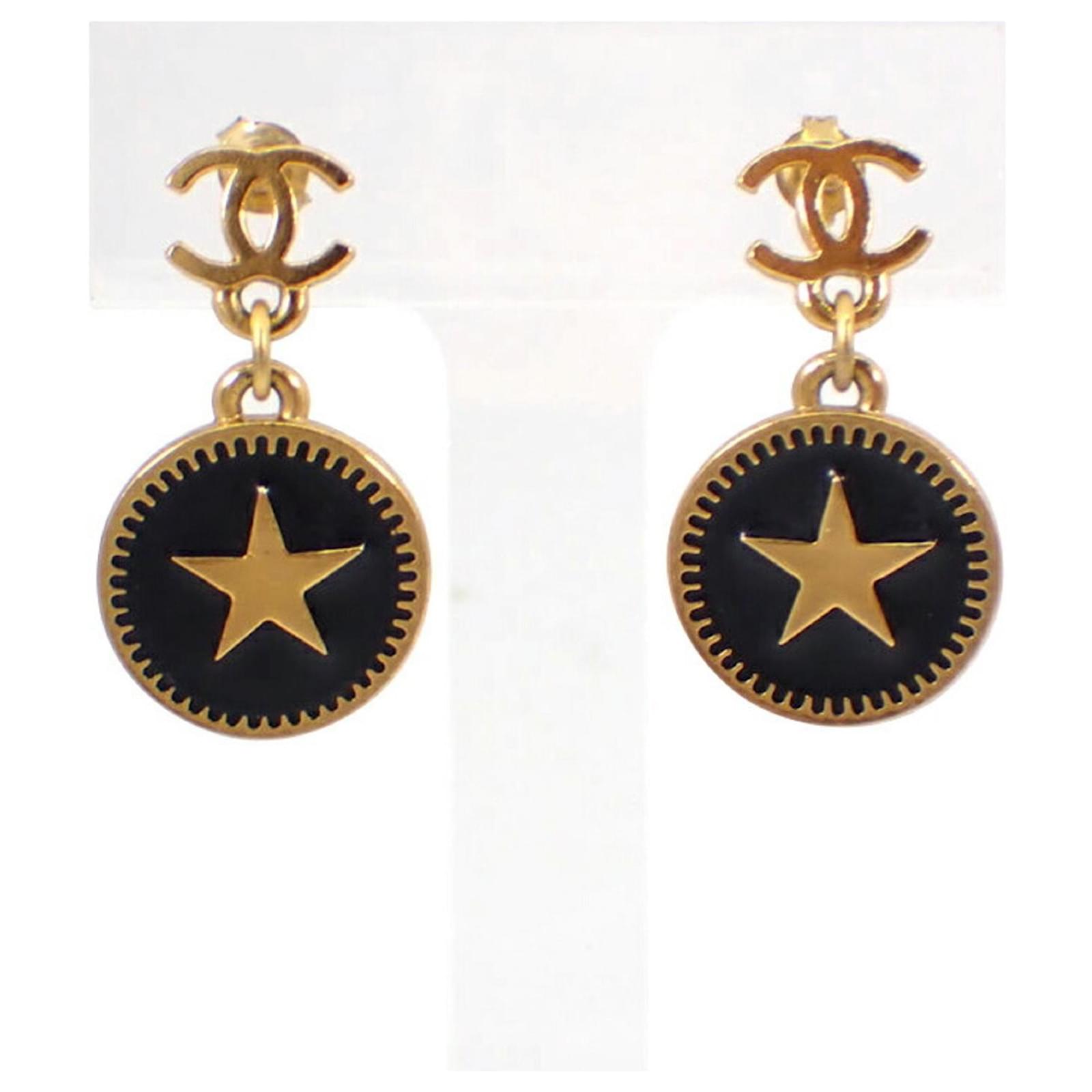 Chanel Coco Mark Black Gold-plated ref.2318245 - Joli Closet
