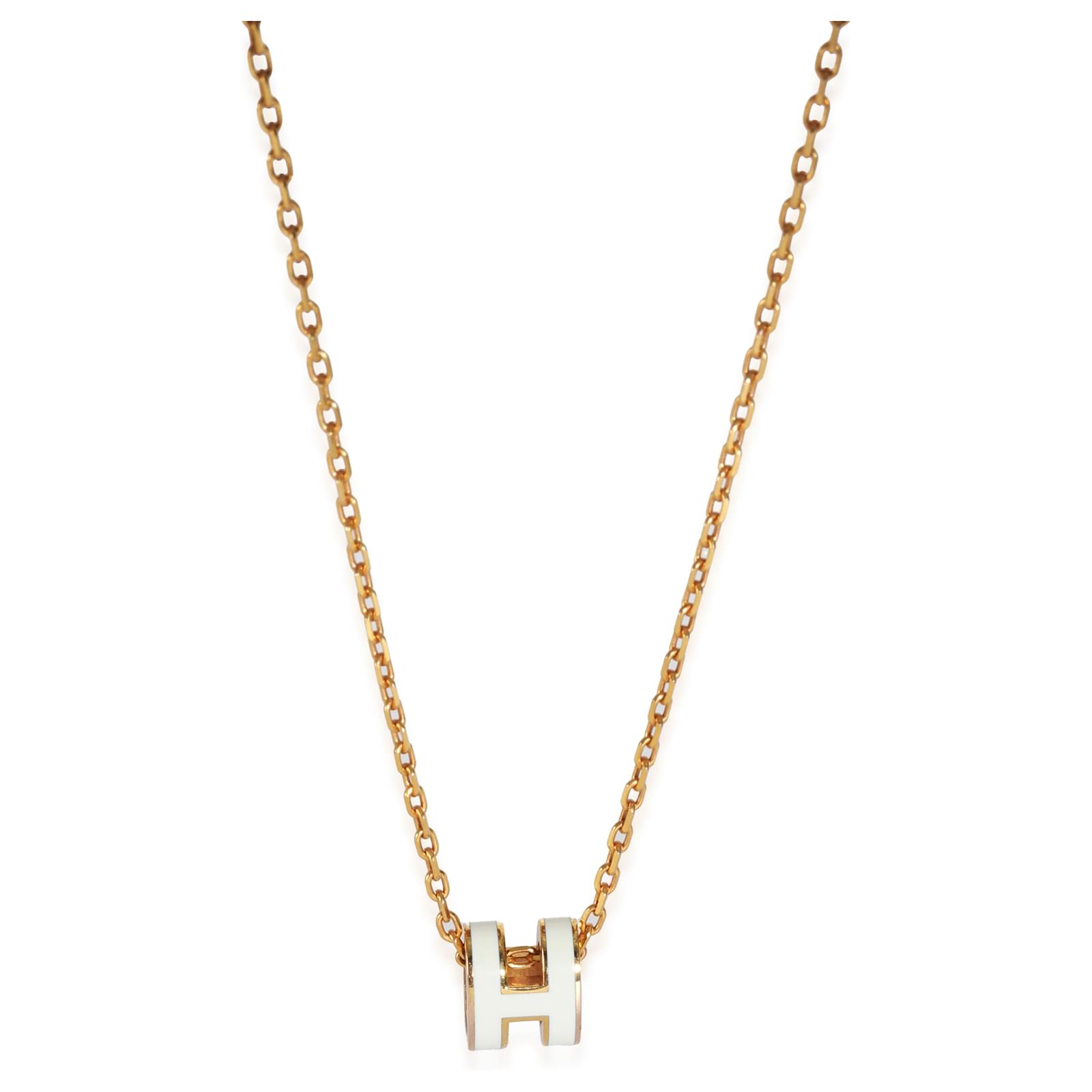 Hermès Gold-Plated Mini Pop H Pendant (Sold) - Joli Closet