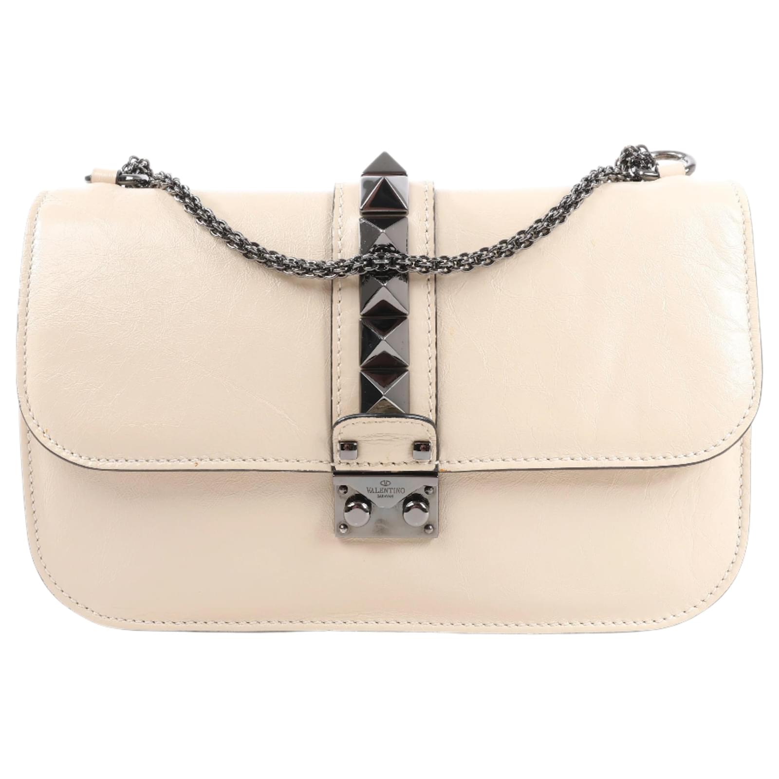 Valentino Garavani Valentino Rockstud Glam Lock Leather Chain Shoulder ...