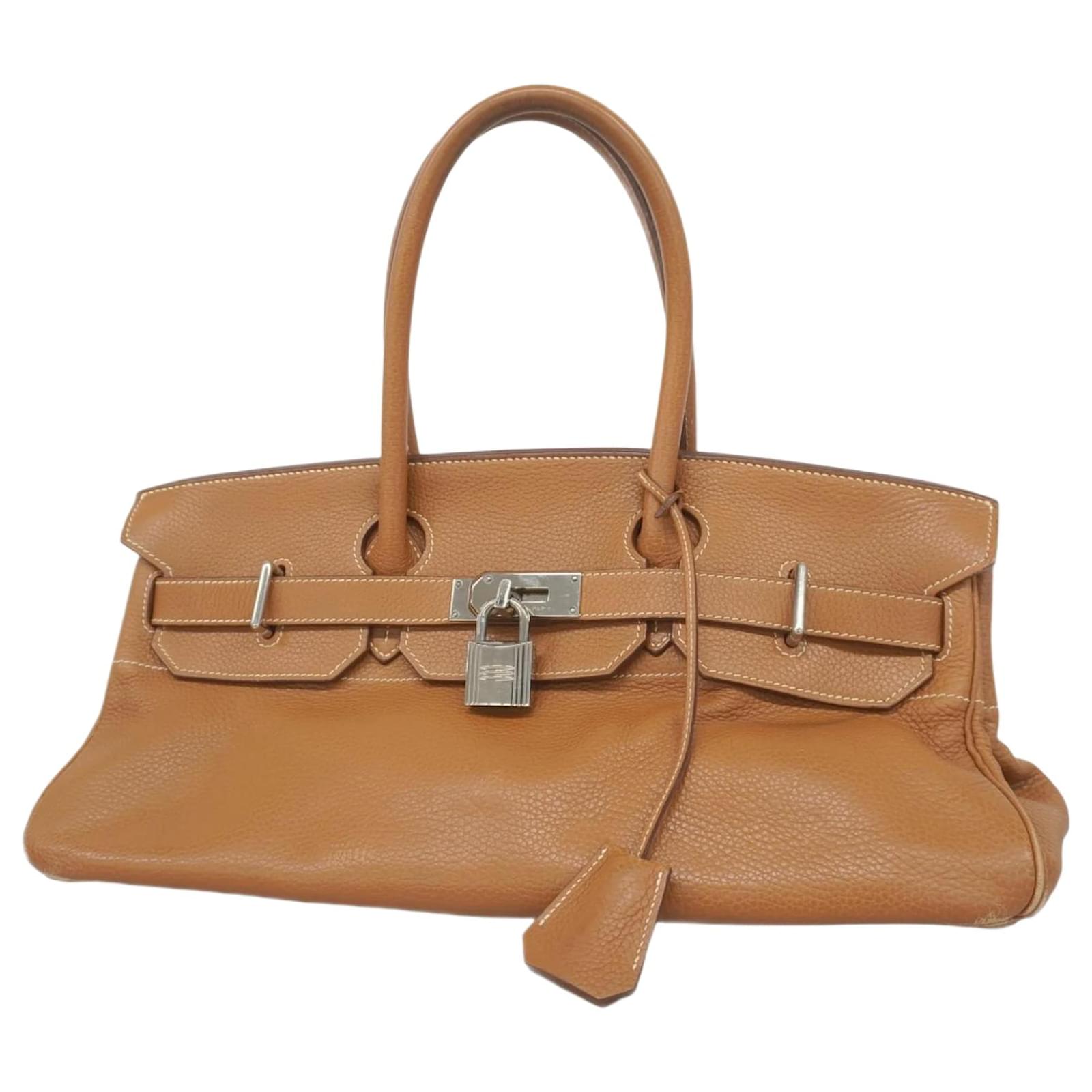 Hermès Hermes Birkin 42 Handbag in Gold Golden Leather ref.2320426 ...