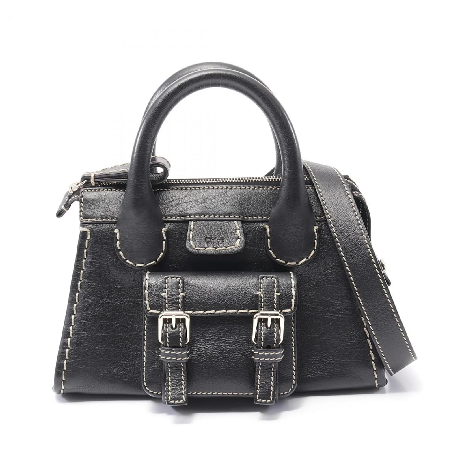 Chloé Edith Handbag in Black Leather ref.2320706 - Joli Closet