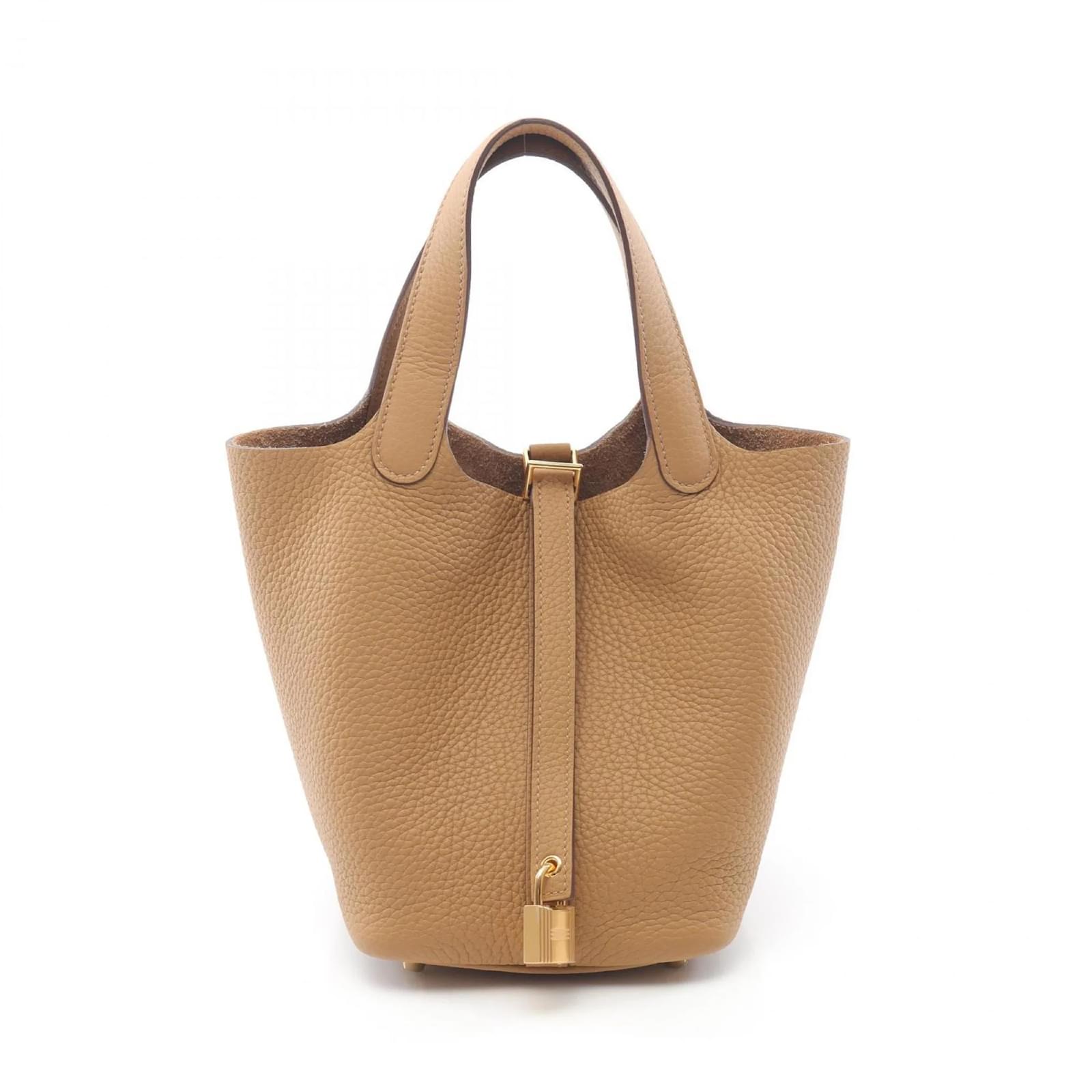 Hermès Hermes Picotin PM Handbag Beige Leather ref.2321900 - Joli Closet