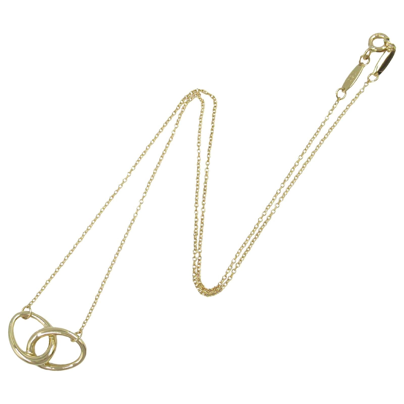 Tiffany & Co Tiffany Gold 18K Yellow Gold Elsa Peretti Double Loop ...