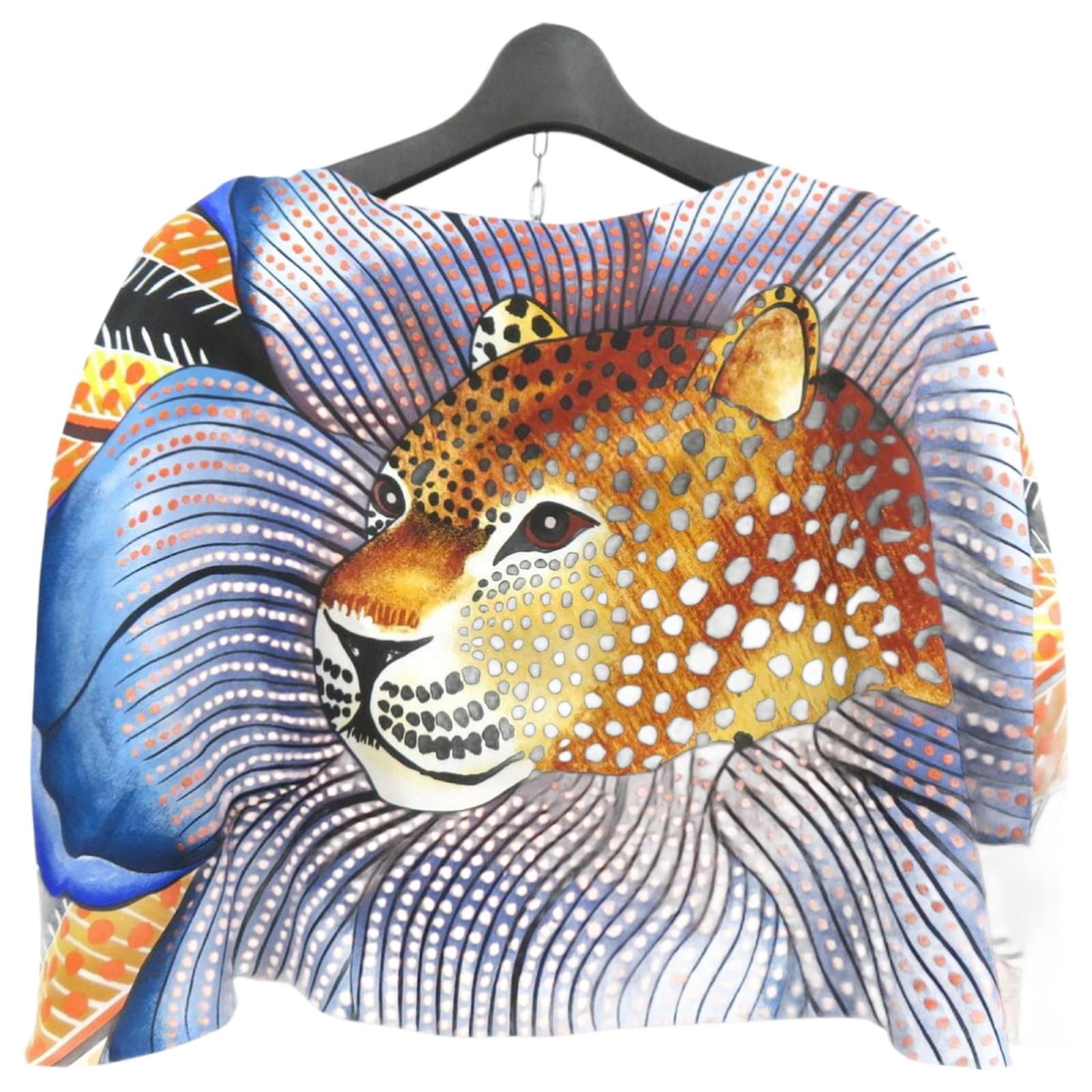 Hermès Hermes Baobab Cat Petite H Cape Leopard Poncho Multiple colors ...