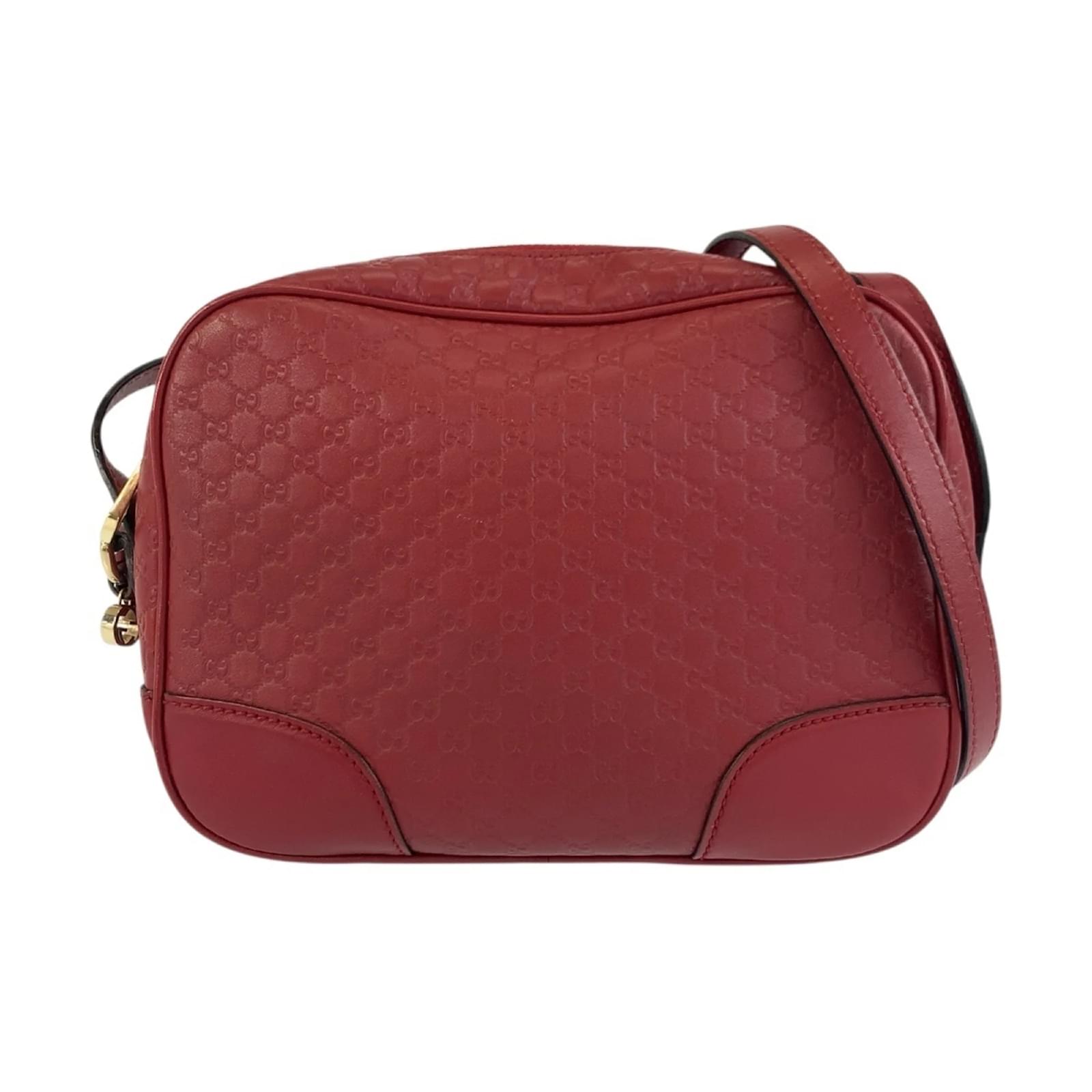 Gucci Micro Guccissima Red Leather Shoulder Bag ref.2330772 - Joli Closet