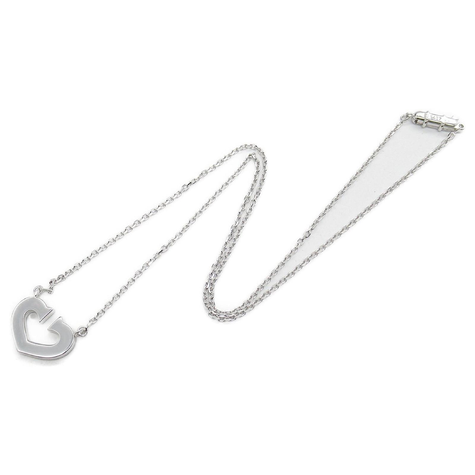 Cartier C heart Silvery White gold ref.2332538 - Joli Closet