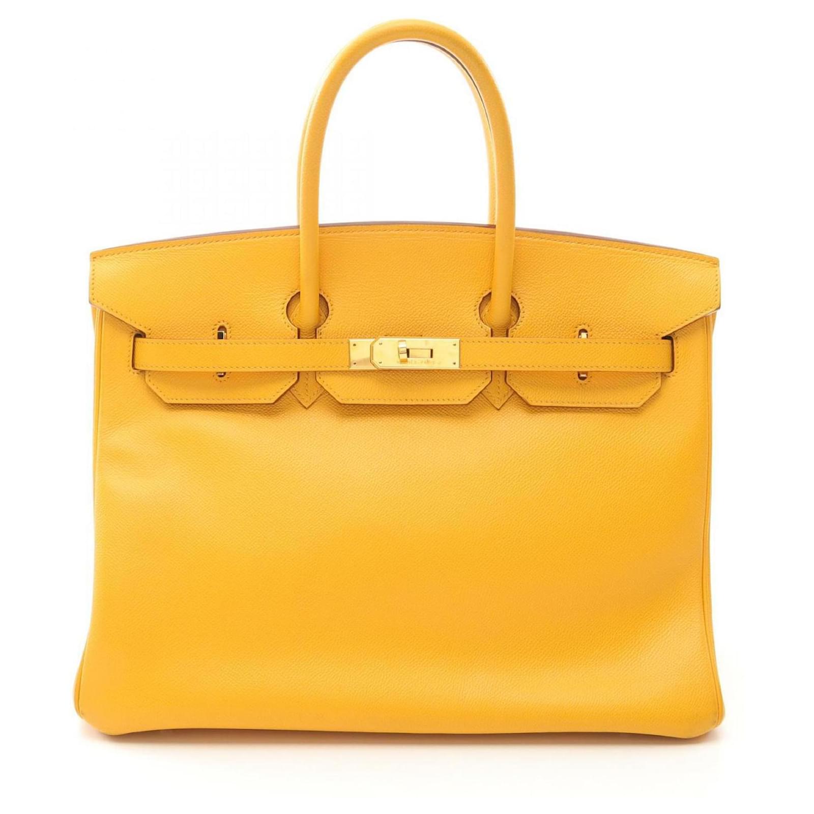 Hermès Birkin 35 Yellow Leather ref.2333225 - Joli Closet