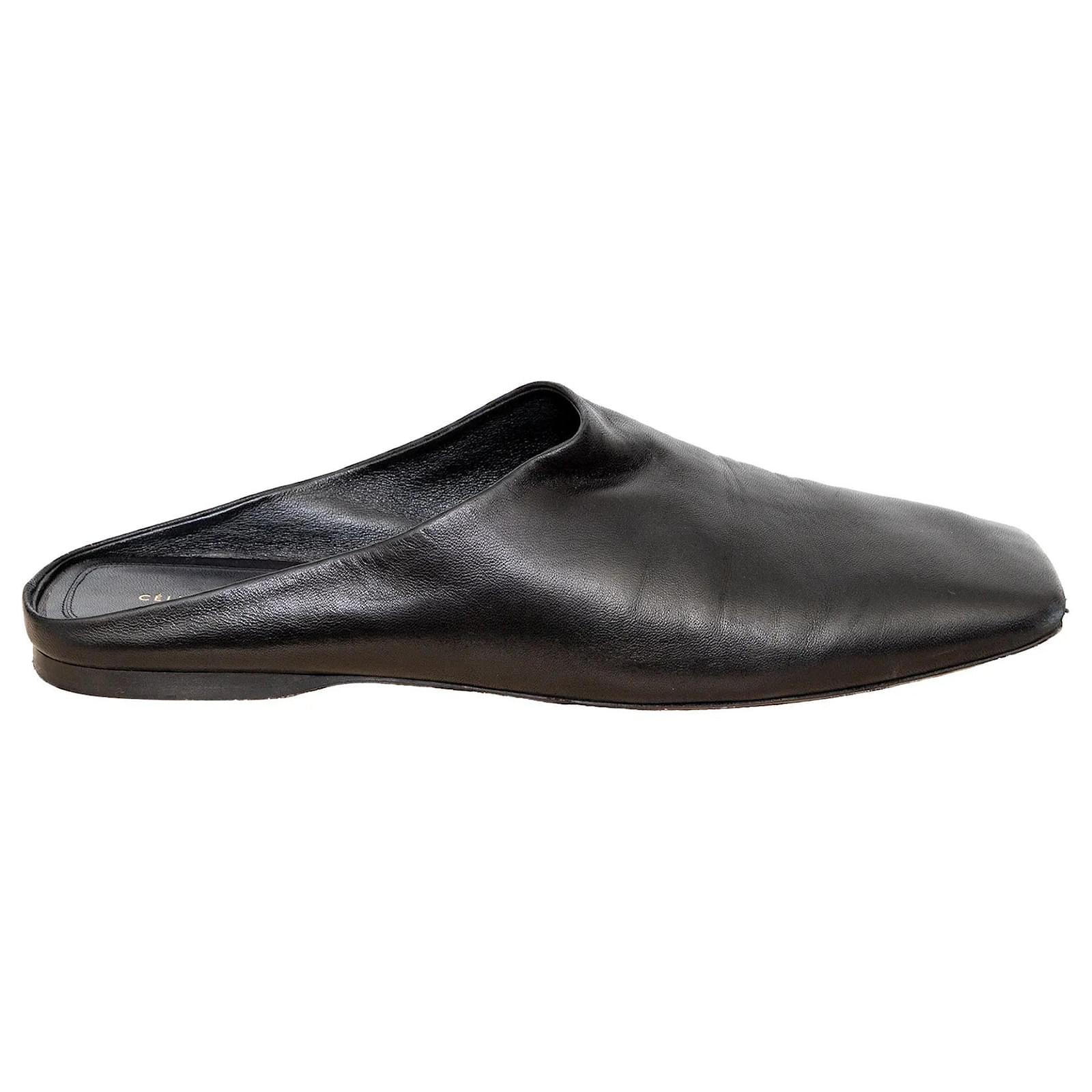 Céline Celine Leather Mules - '10s Black ref.2335137 - Joli Closet