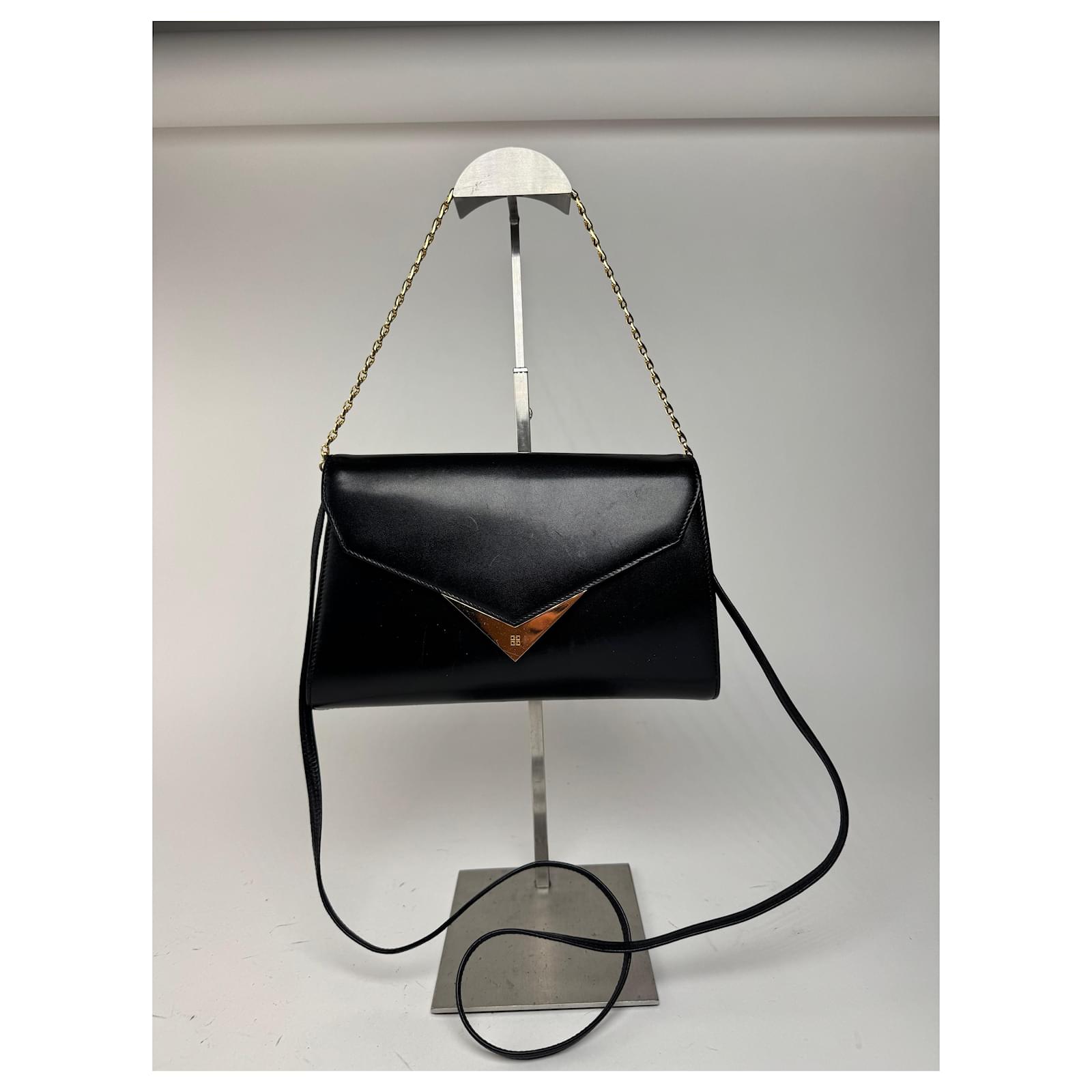 Vintage Givenchy 2 way Leather Bag Black ref.2337131 - Joli Closet