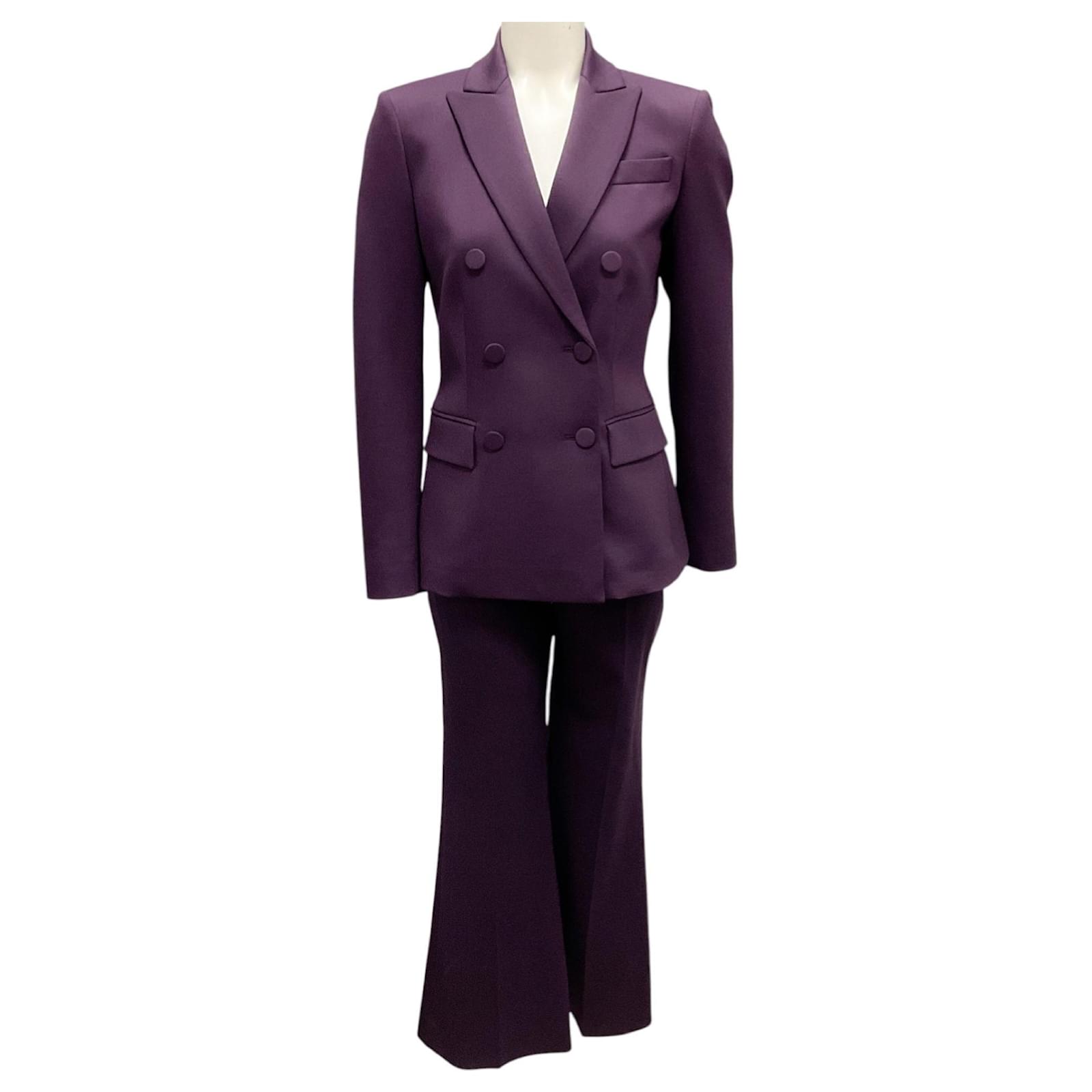 Altuzarra Aubergine Indiana Blazer and Fossett Pants Suit Set Purple ...