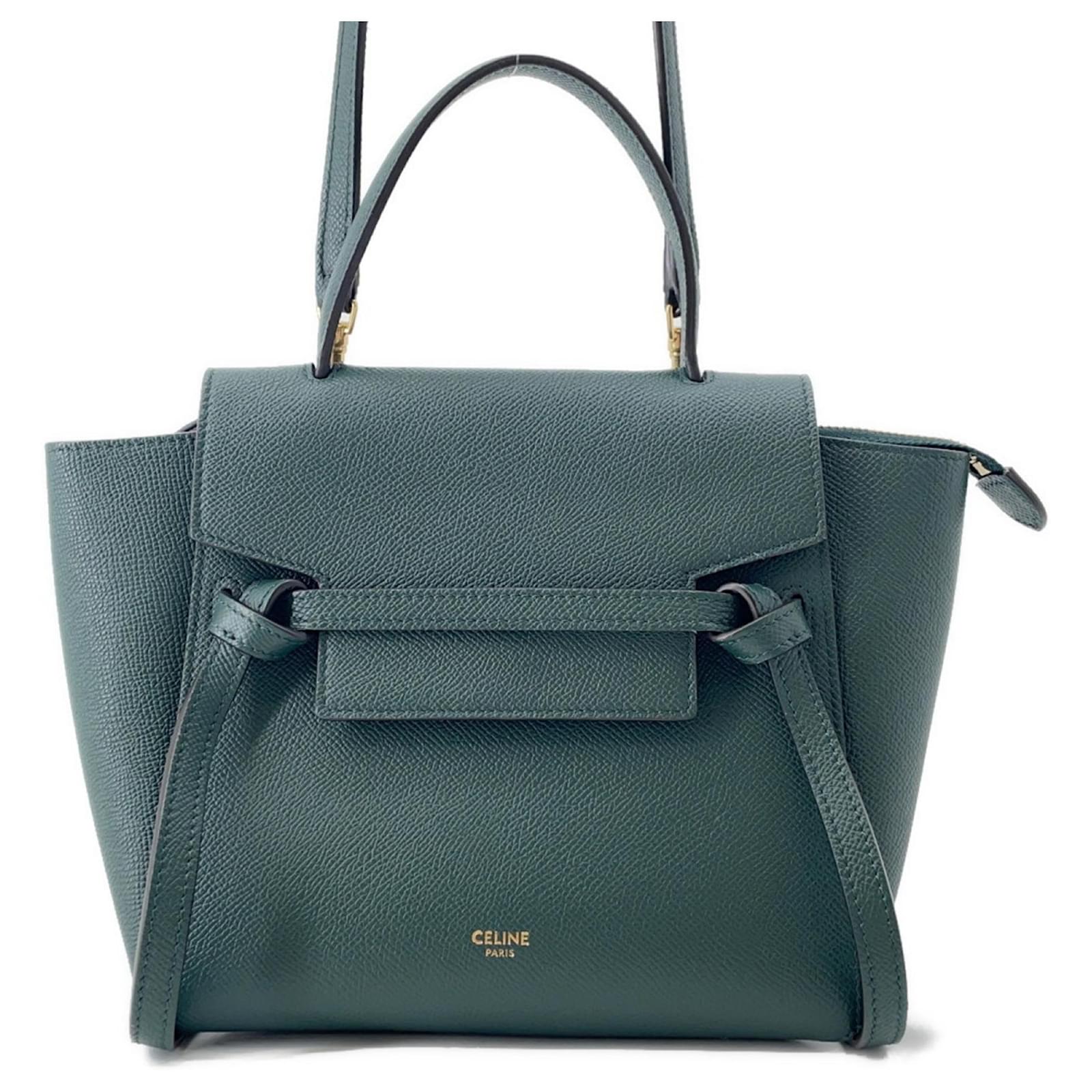Céline Celine Green Leather Handbag ref.2342242 - Joli Closet