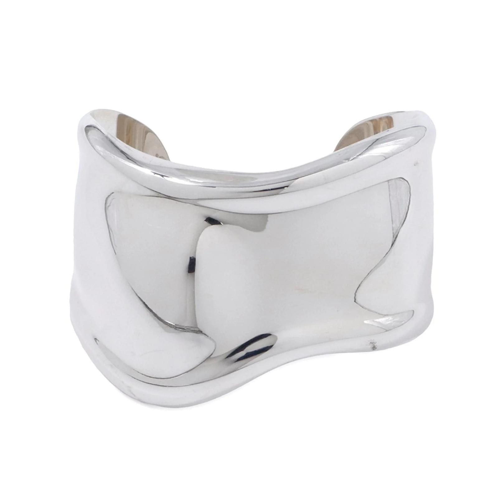 Tiffany & Co Tiffany Elsa Peretti Smallbone Cuff Bracelet Silver ref ...