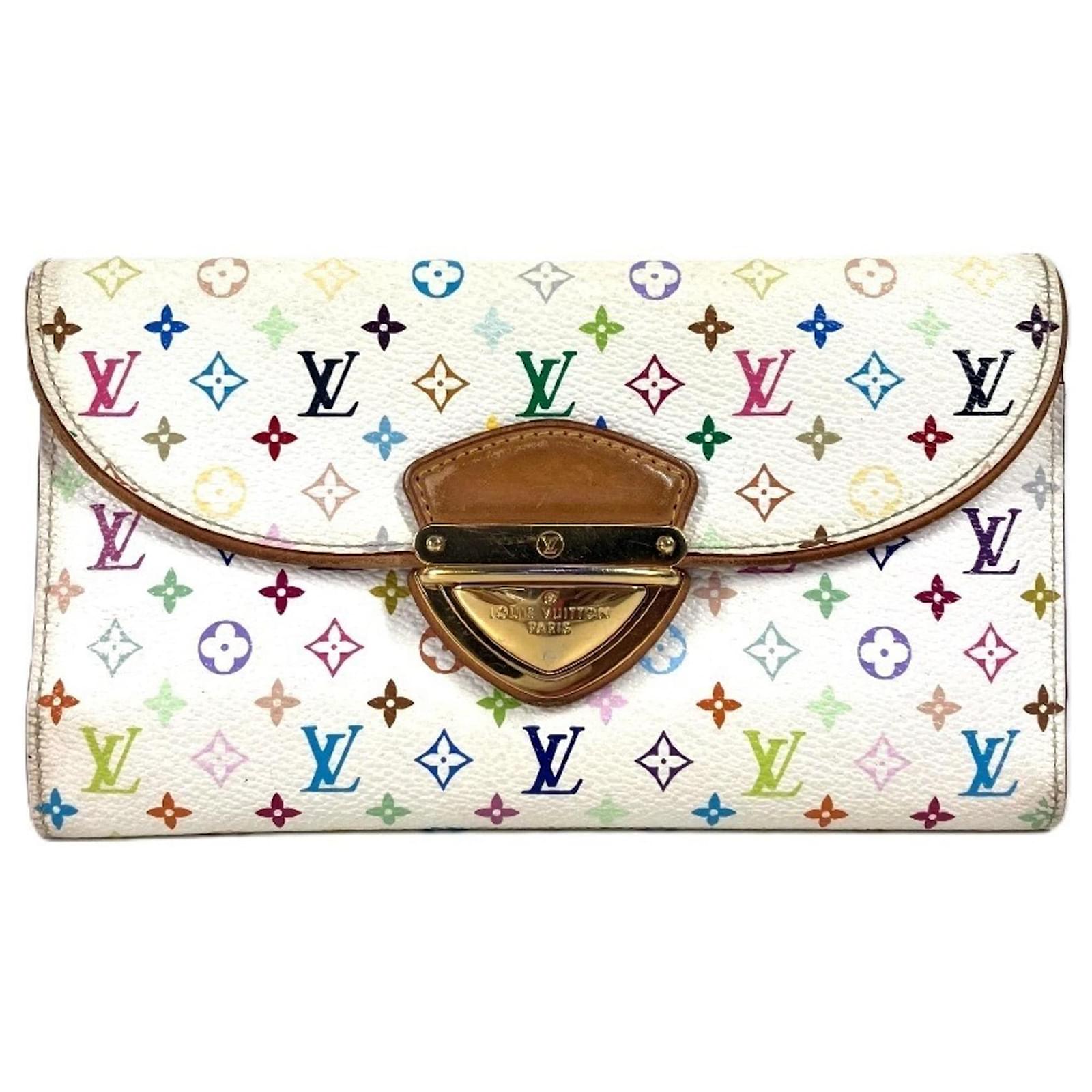 Louis Vuitton Monogram Multicolore Long Wallet White Cloth ref.2349753 ...