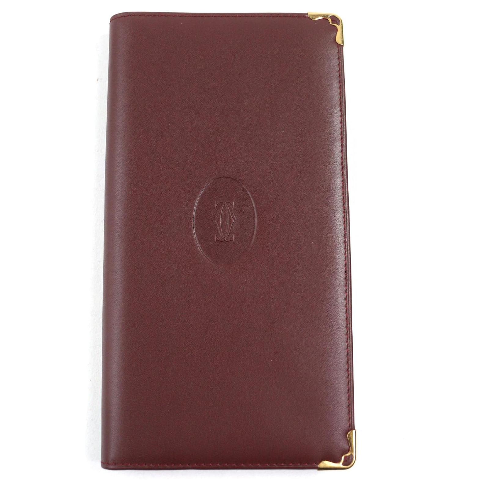 Cartier Leather Long Wallet Brown ref.2351701 - Joli Closet