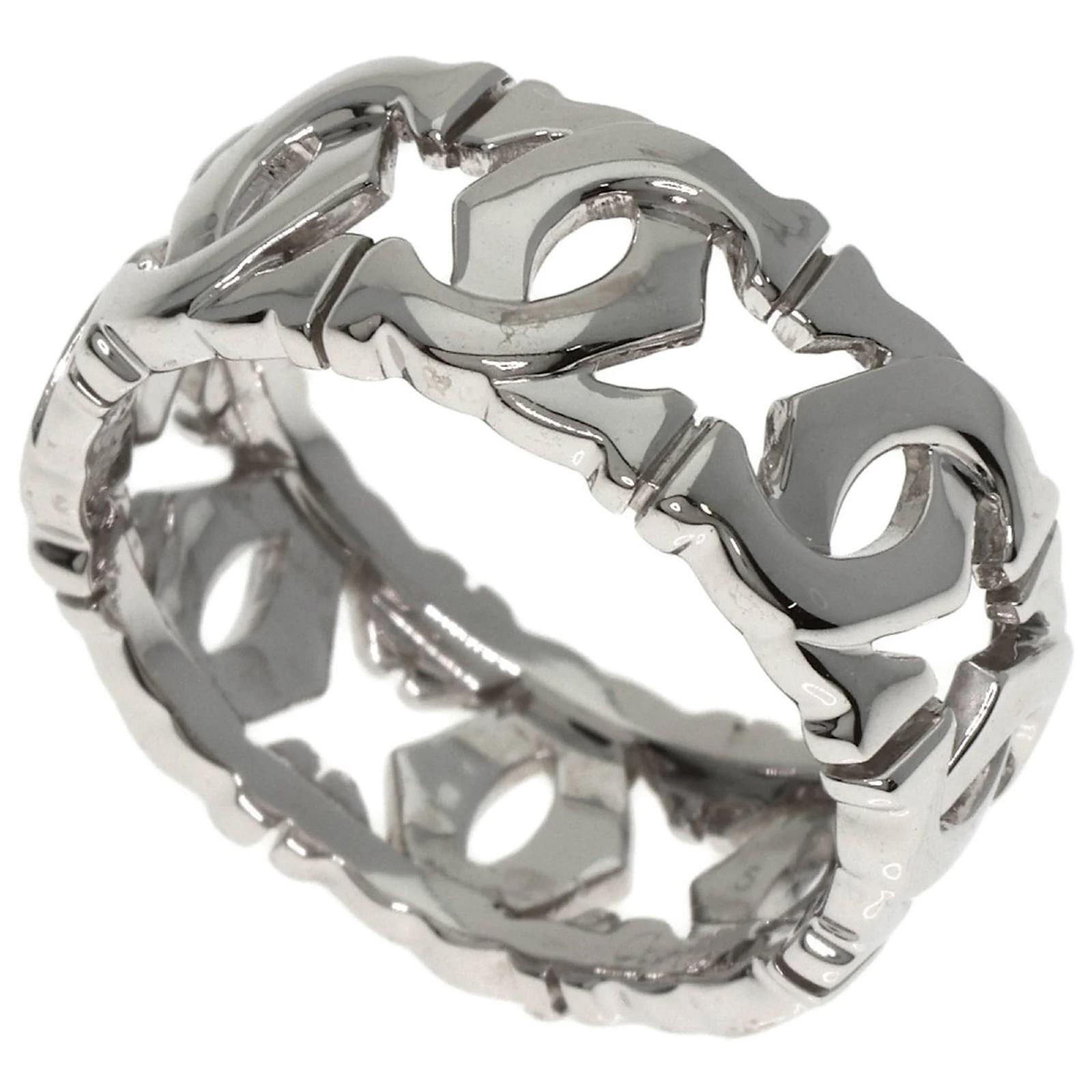 Cartier Entrelacé #55 Ring in 18K White Gold ref.2353872 - Joli Closet