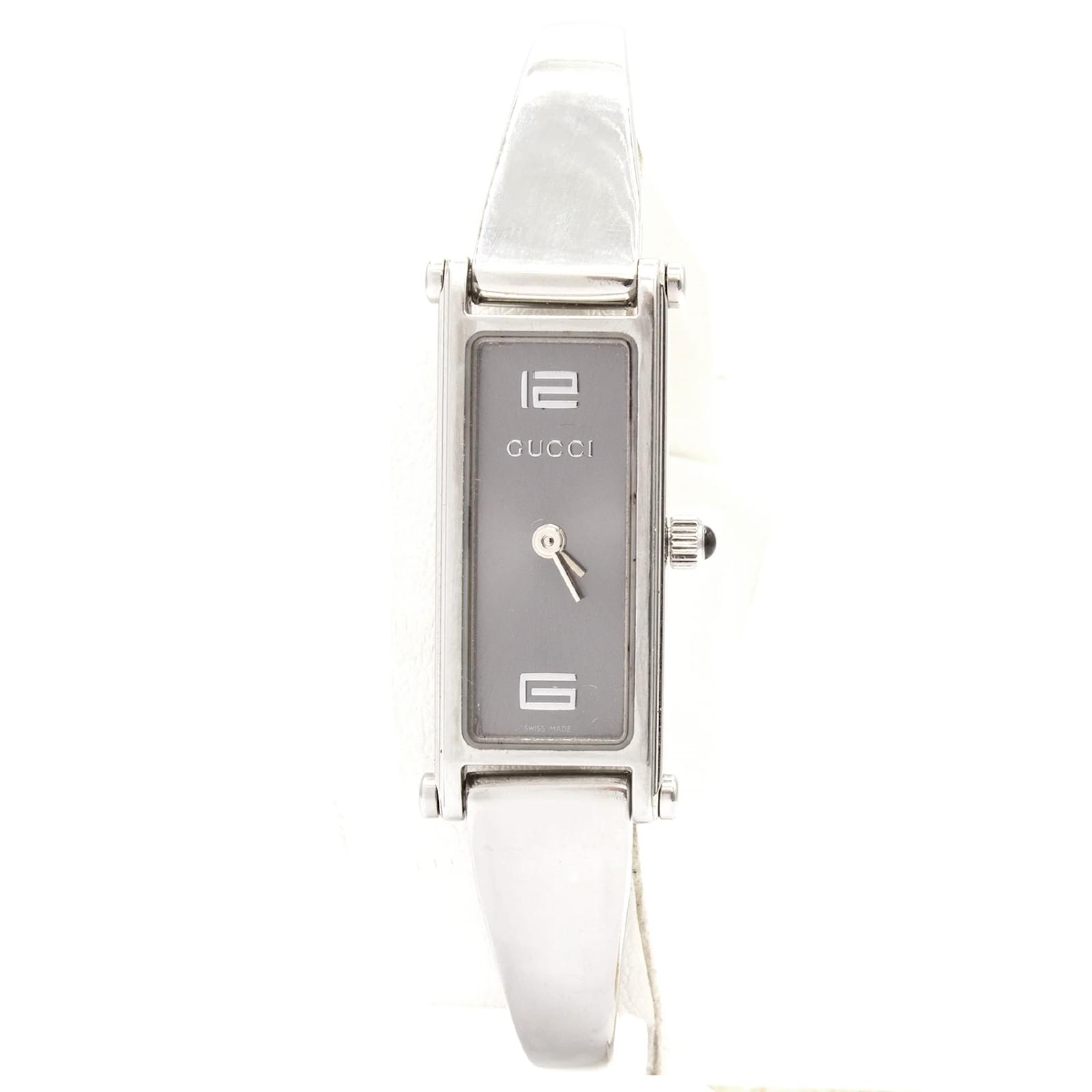 Very nice Gucci watch, model 1500L. Silvery Steel ref.2360330 - Joli Closet