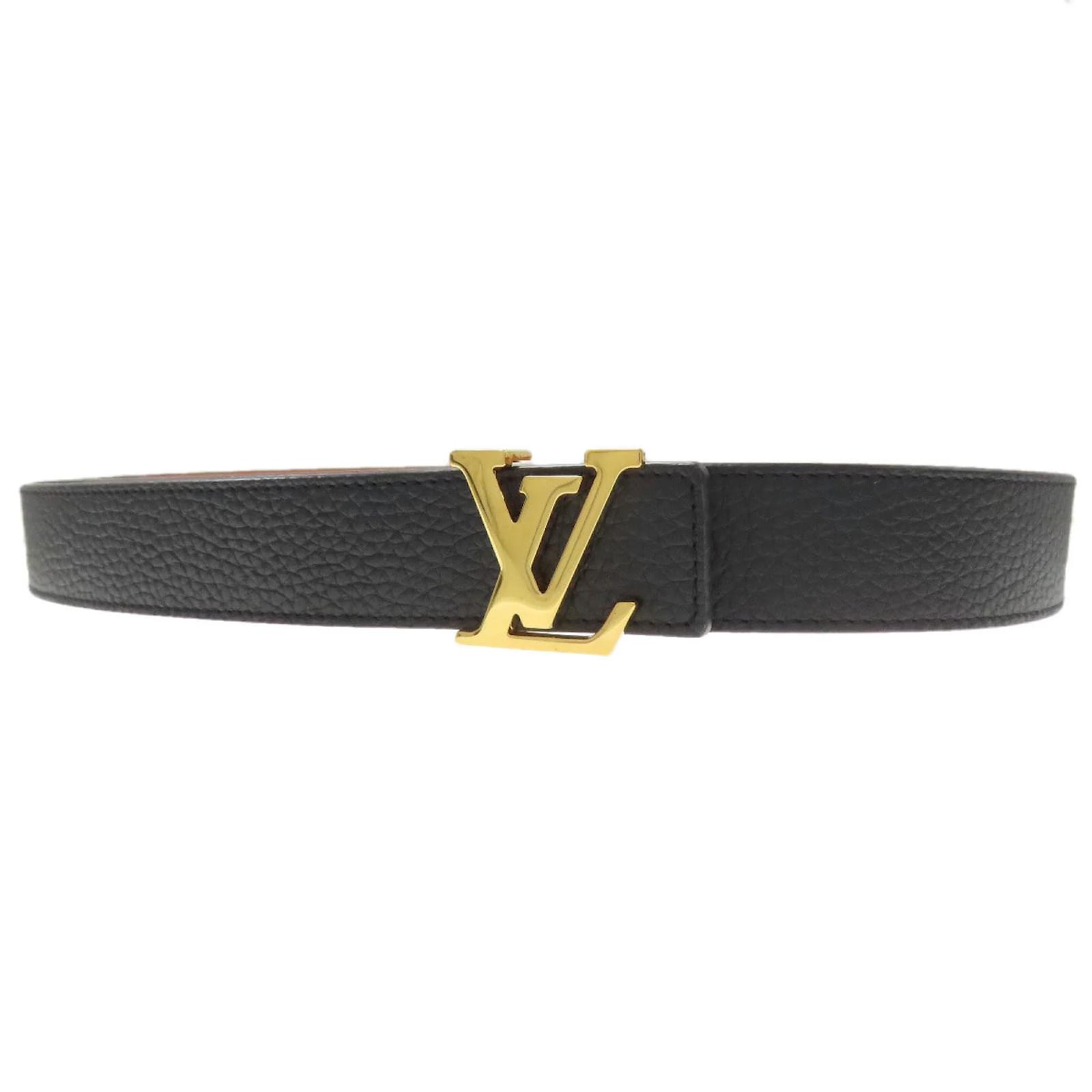 Louis Vuitton M9521 Santur LV Initial Reversible Belt Brown Black ref ...