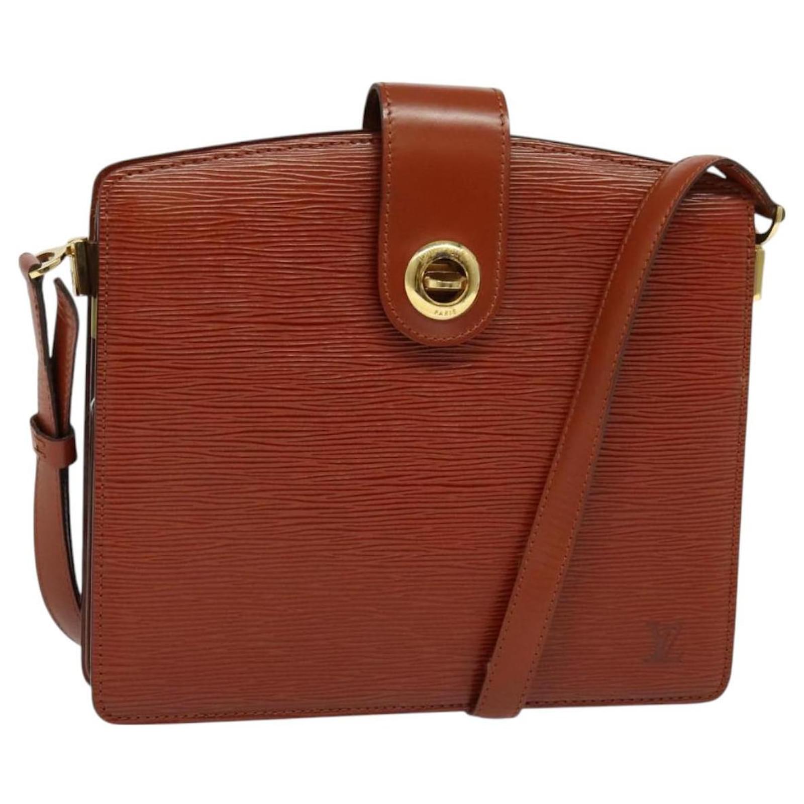 LOUIS VUITTON Epi Capuchin Shoulder Bag Brown M52343 LV Auth 129900 ...