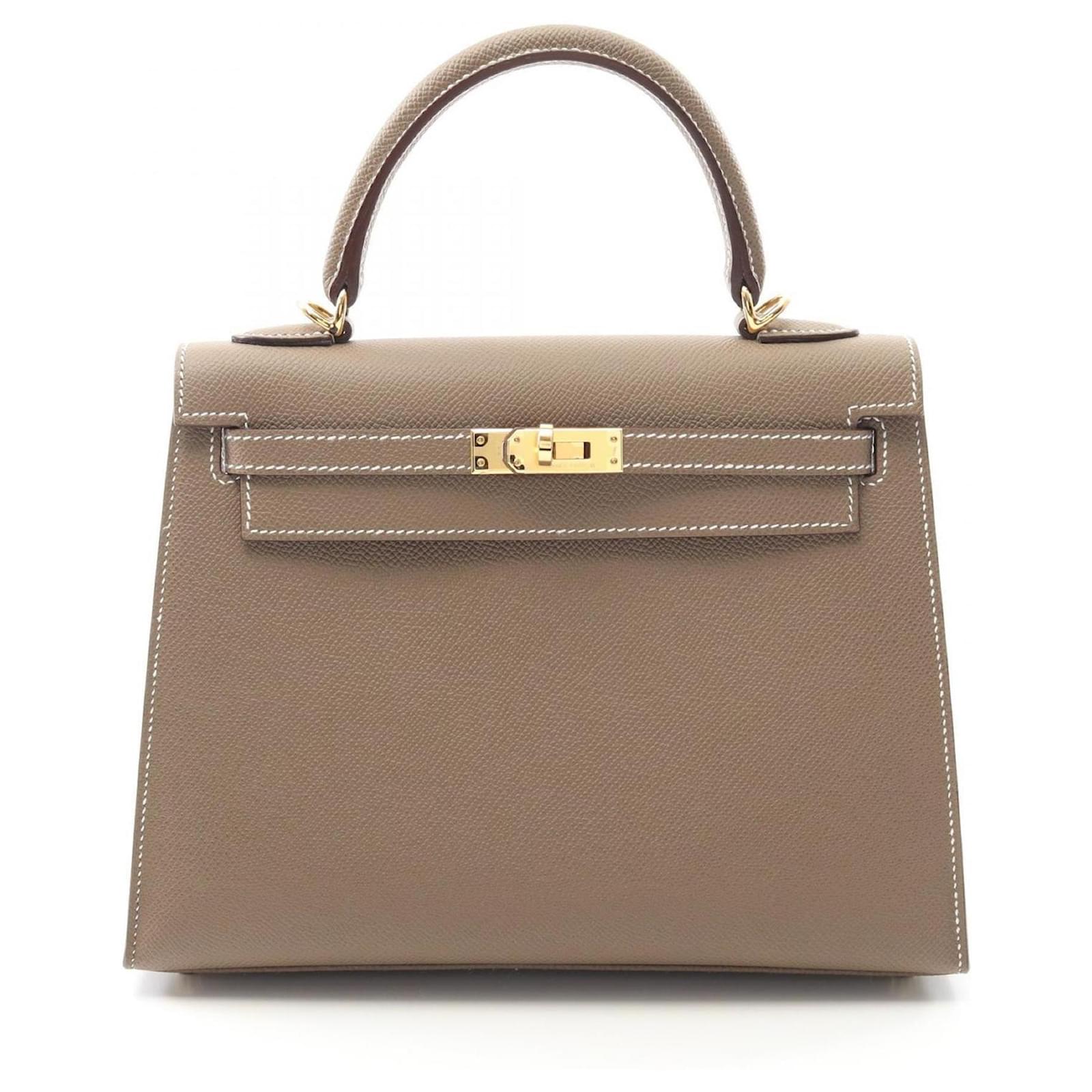 Hermès Hermes Kelly 25 Handbag Brown Leather ref.2363013 - Joli Closet